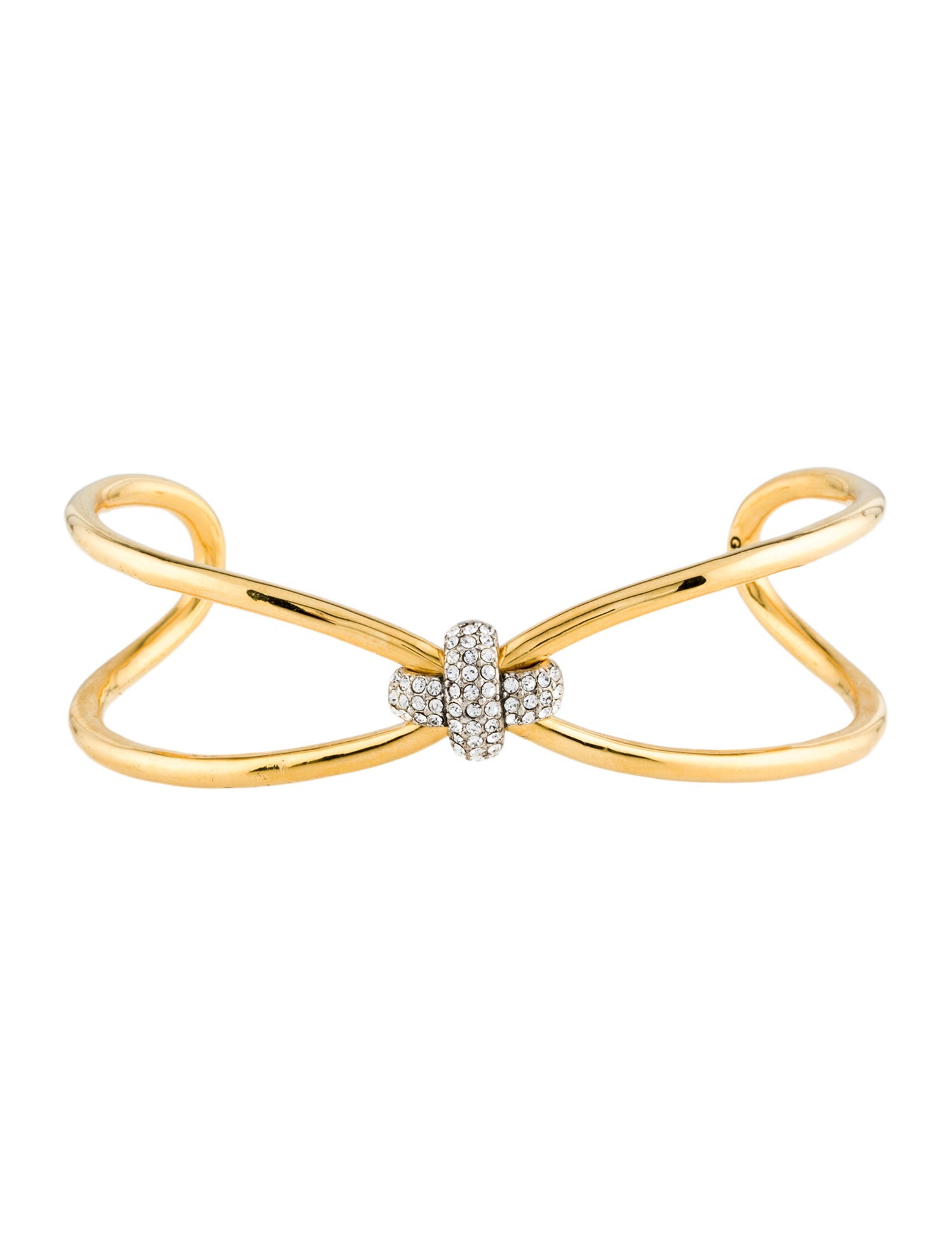 David Yurman David Yurman Diamond 'X' Double Cable Cuff Bracelet - 18K ...