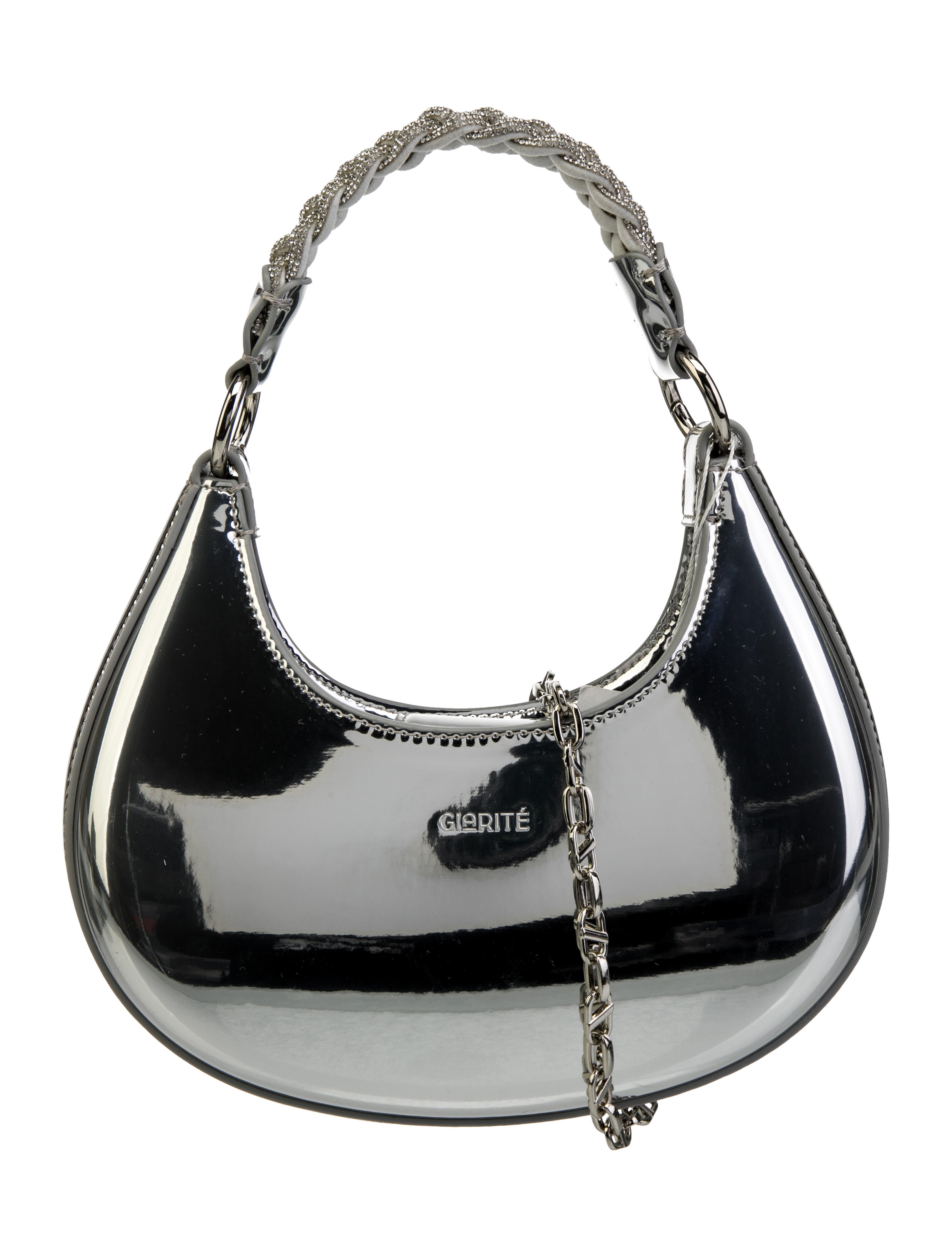 Giarite Metallic Coated Canvas Handle Bag - Metallic Handle Bags ...