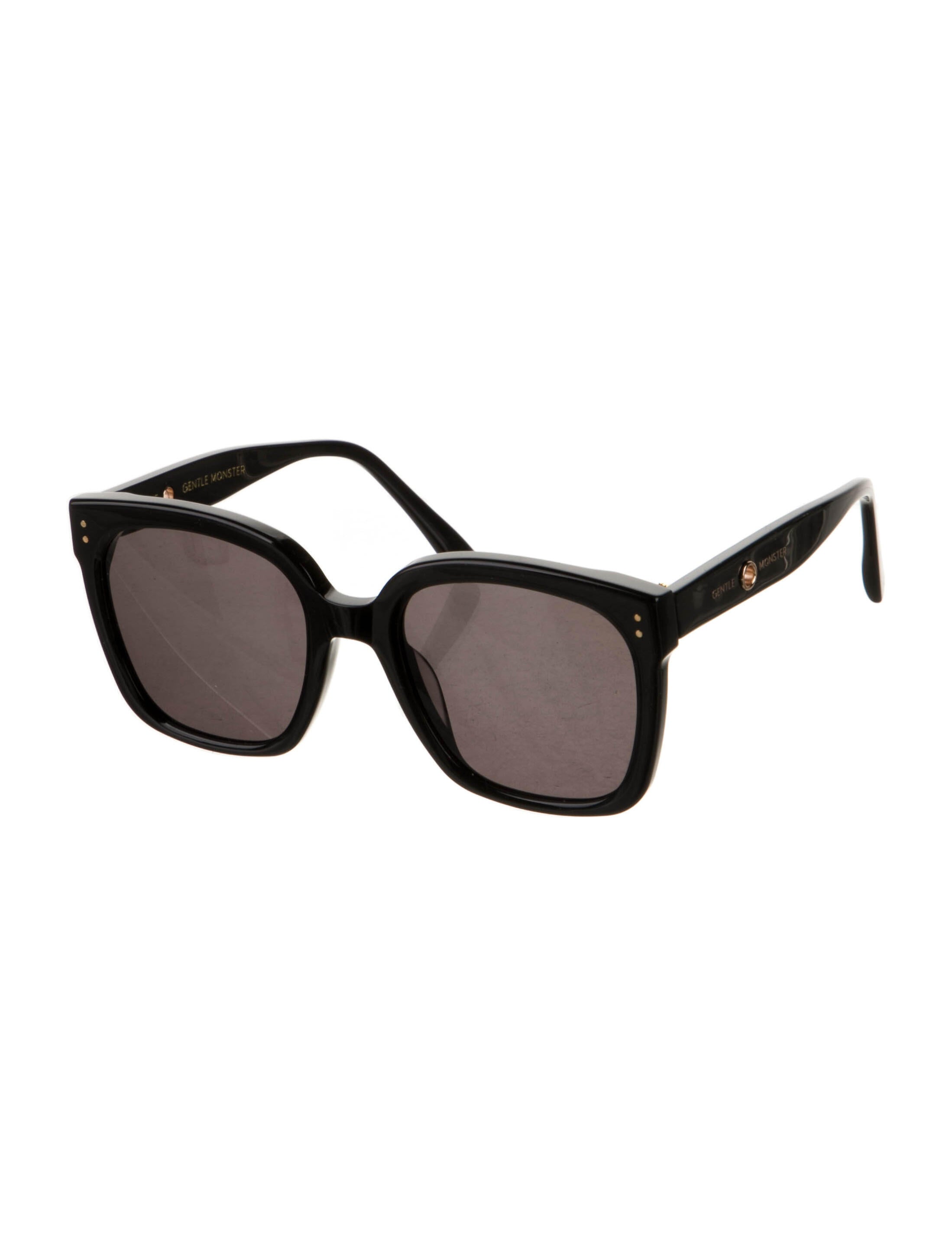 Gentle Monster x Jennie Kuku Square Sunglasses - Black Sunglasses ...
