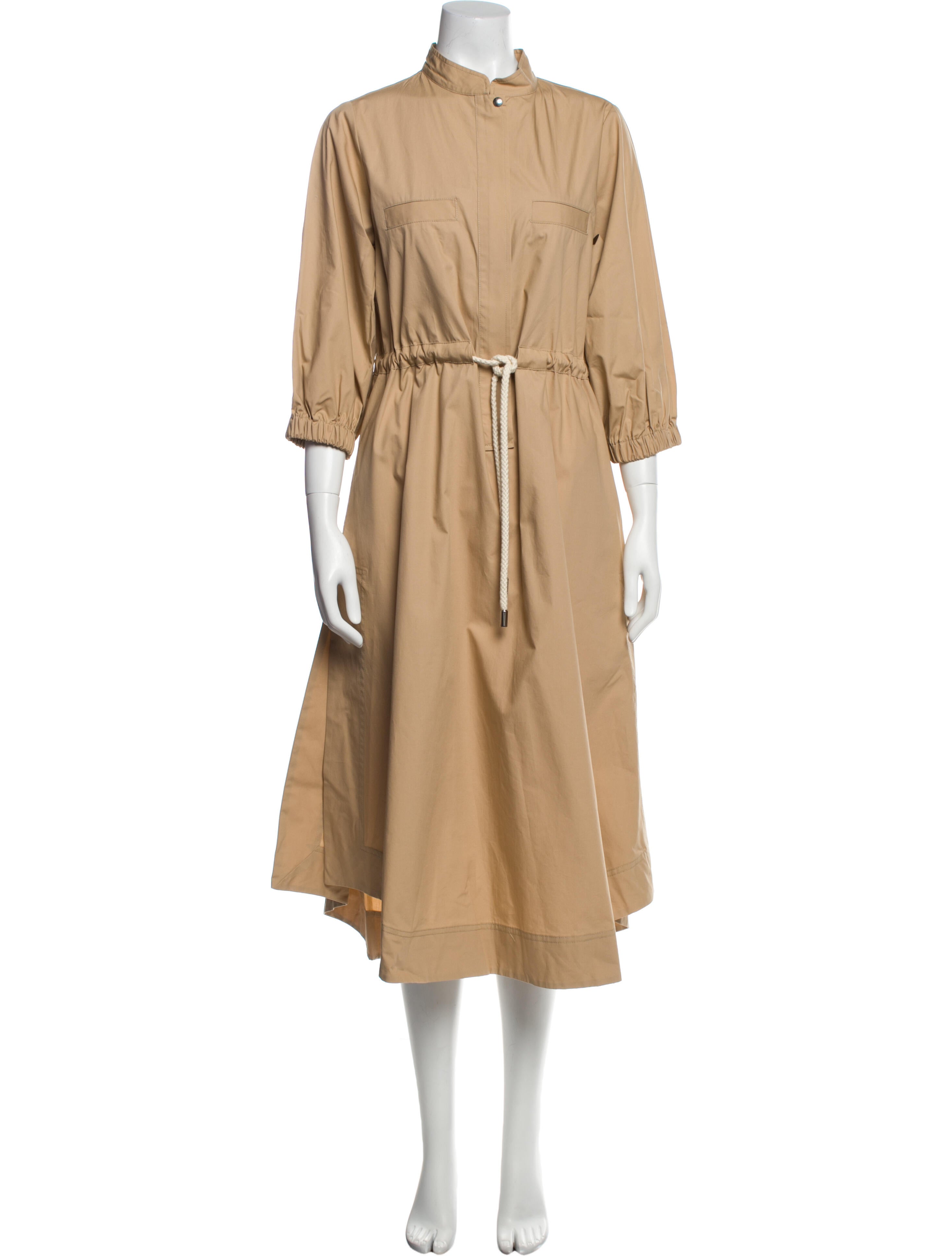 Goop G. Label Mock Neck Midi Length Dress - Neutrals Dresses, Clothing ...