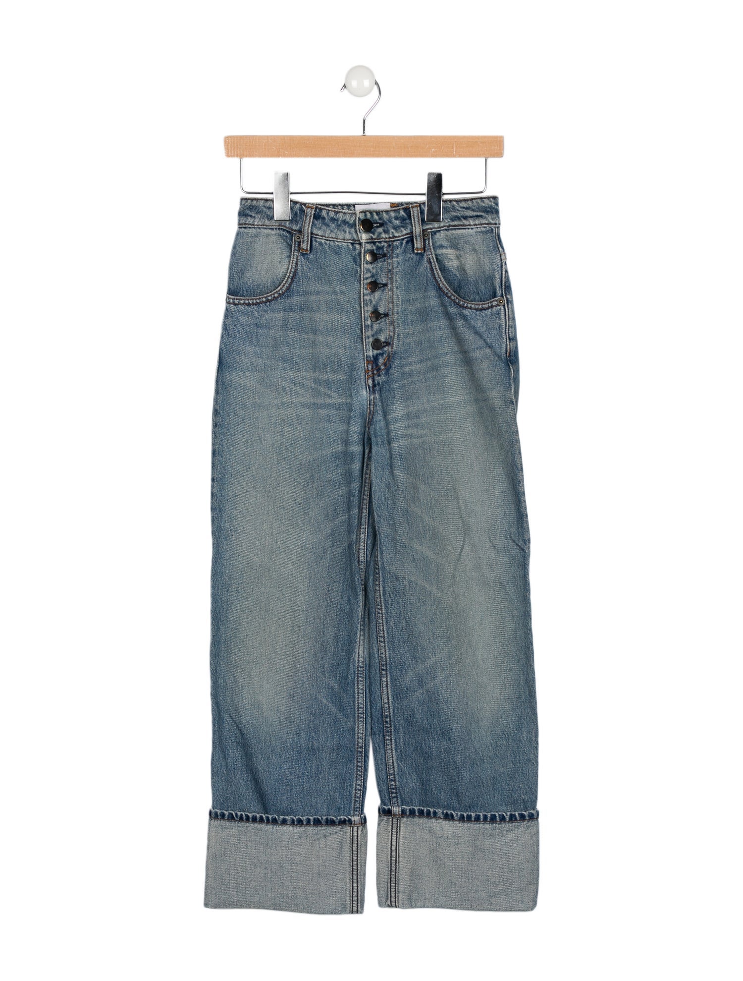 Goop G. Label High-Rise Wide Leg Jeans - Blue, 11.75" Rise Jeans ...