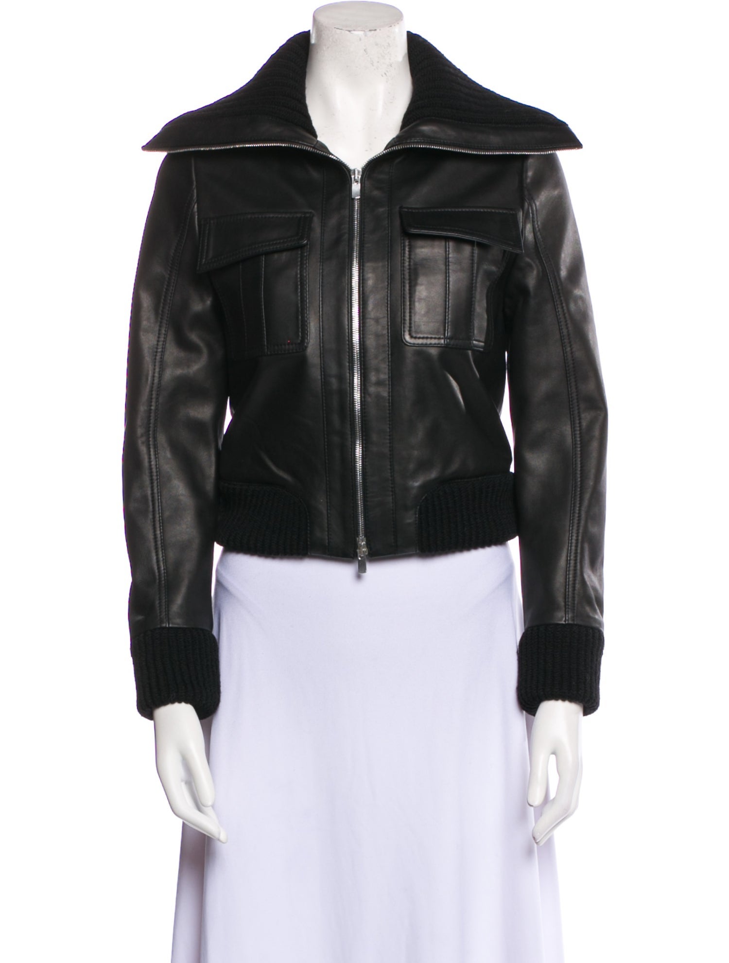Goop G. Label Leather Biker Jacket - Black Jackets, Clothing - WGOOP29346 | The RealReal