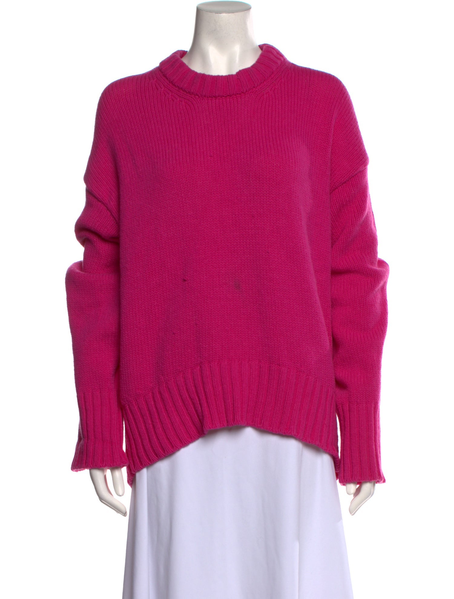 Goop G. Label Virgin Wool Mock Neck Sweater - Pink Knitwear, Clothing ...