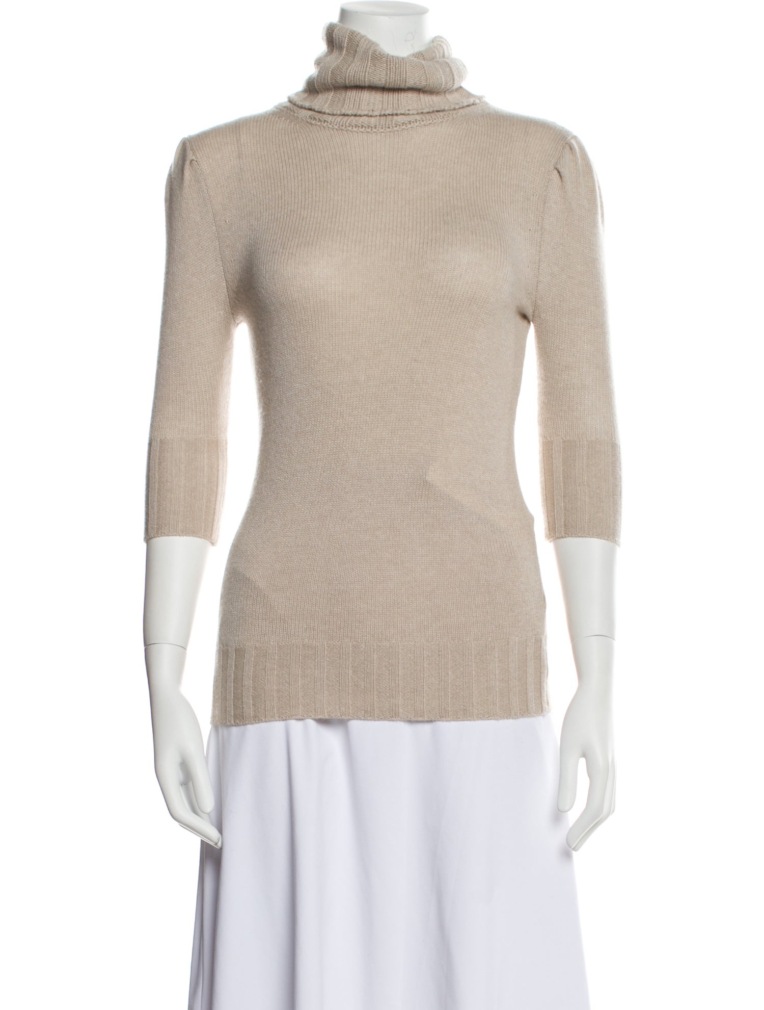 Goop G. Label Cashmere Turtleneck Sweater - Neutrals Knitwear, Clothing ...