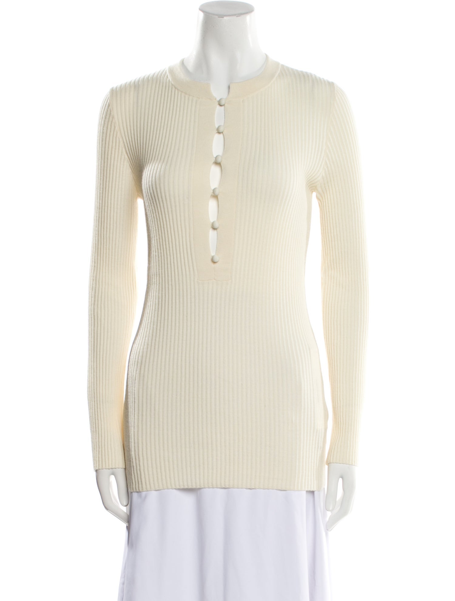 Goop G. Label Virgin Wool Crew Neck Sweater - White Knitwear, Clothing ...