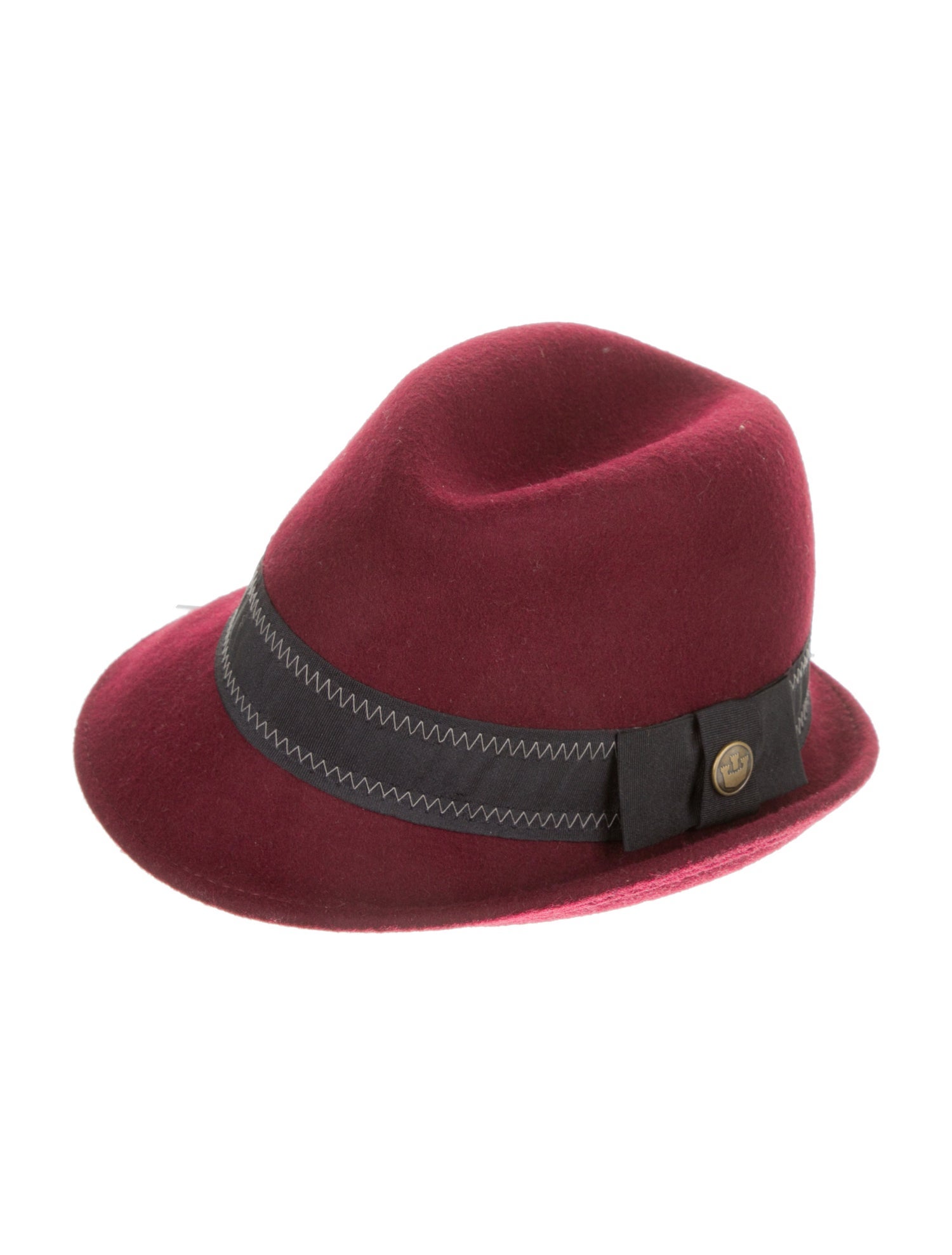 Goorin Bros. Burgundy Wool Fedora Hat - Burgundy Hats, Accessories ...