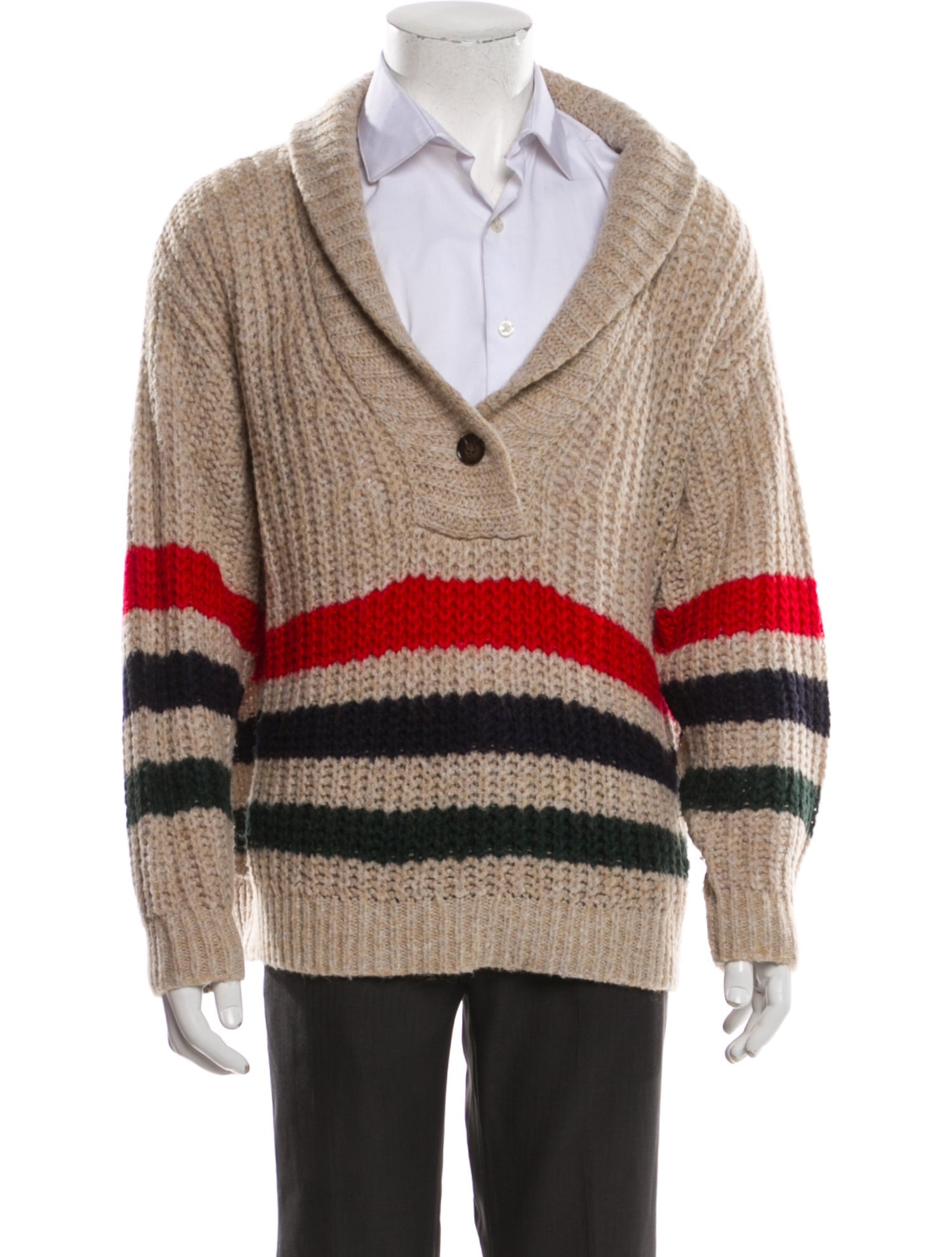 Aimé Leon Dore Plaid Print Crew Neck Cardigan - Blue Sweaters, Clothing ...