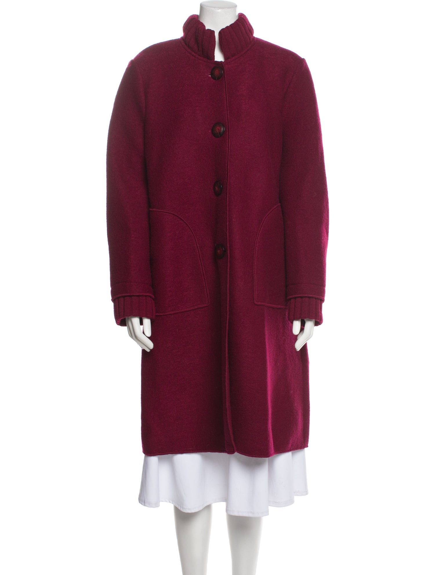 Geiger Coat - Burgundy Coats, Clothing - WGREE20998 | The RealReal