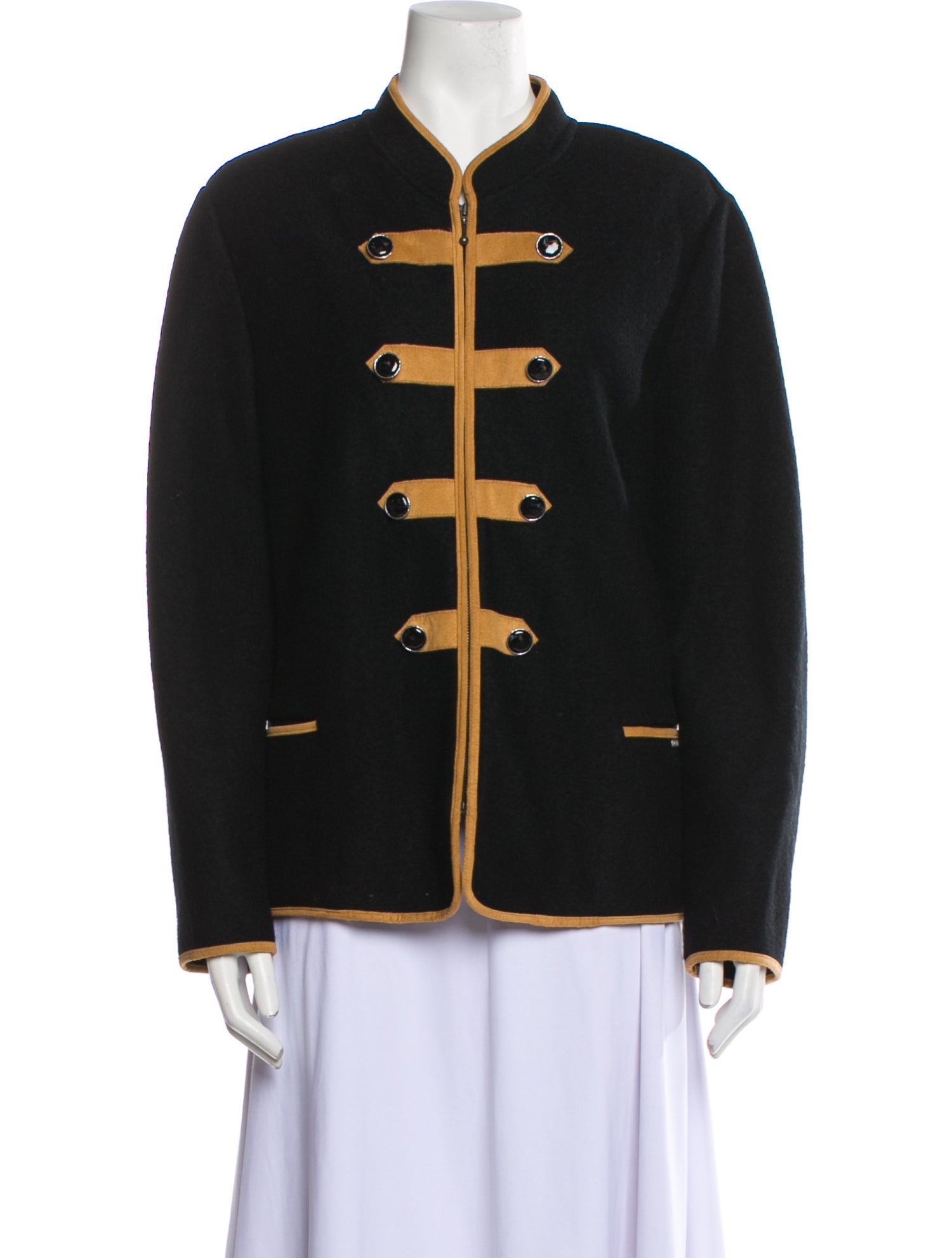 Geiger Wool Jacket - Black Jackets, Clothing - WGREE21008 | The RealReal