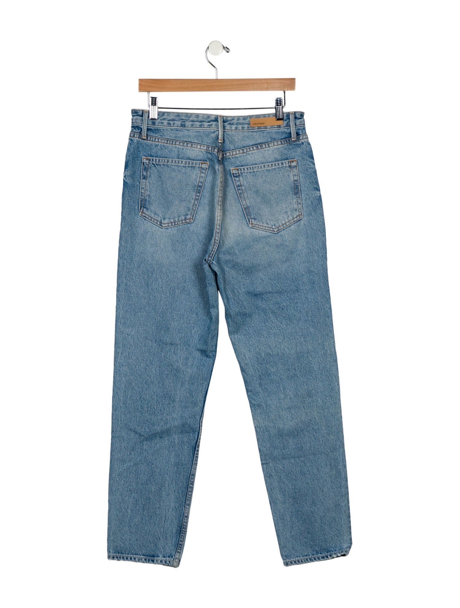 AGOLDE High-Rise Straight Leg Jeans - Blue, 12.5" Rise Jeans, Clothing ...
