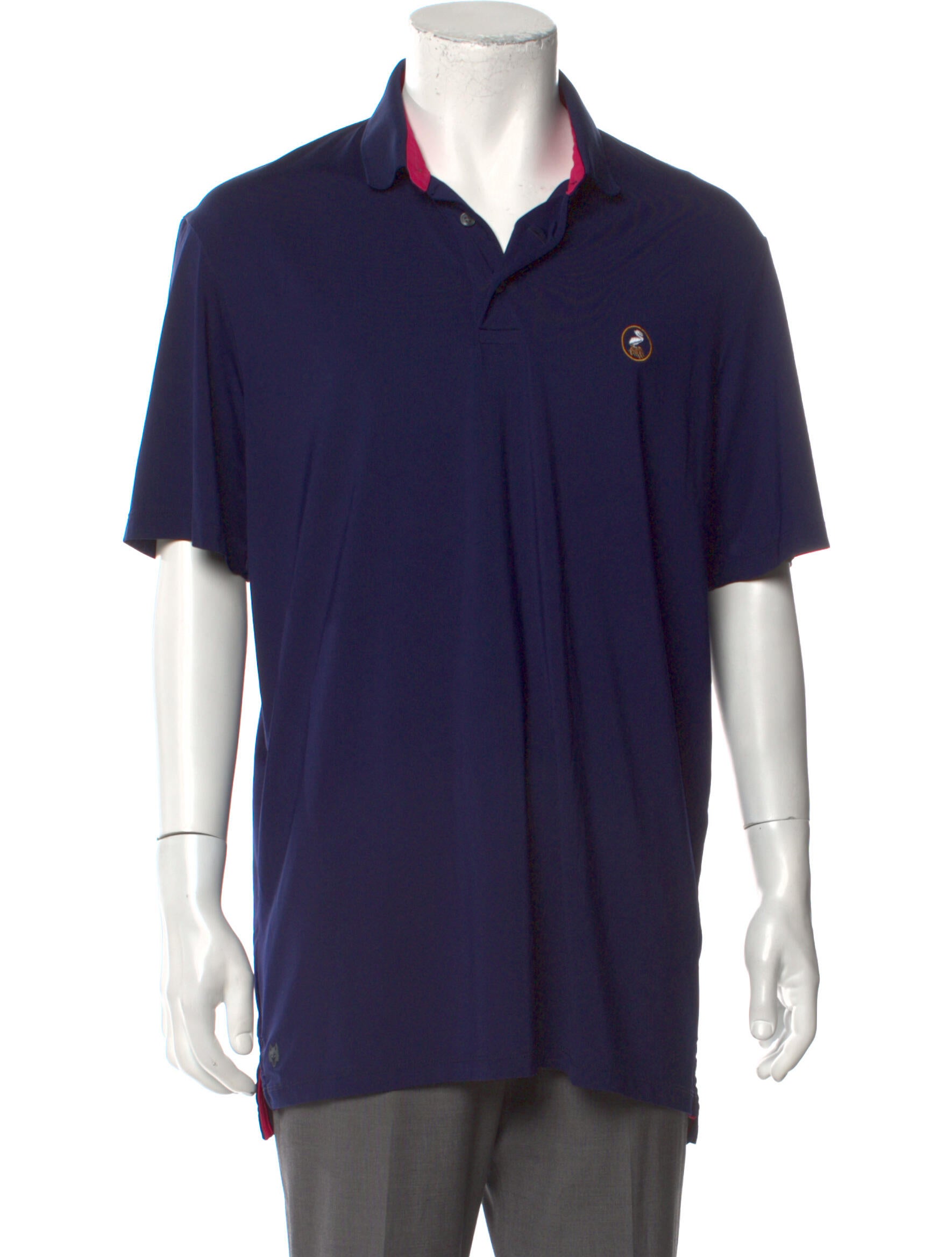 Greyson Collar Short Sleeve Polo Shirt - Blue Polos, Clothing ...
