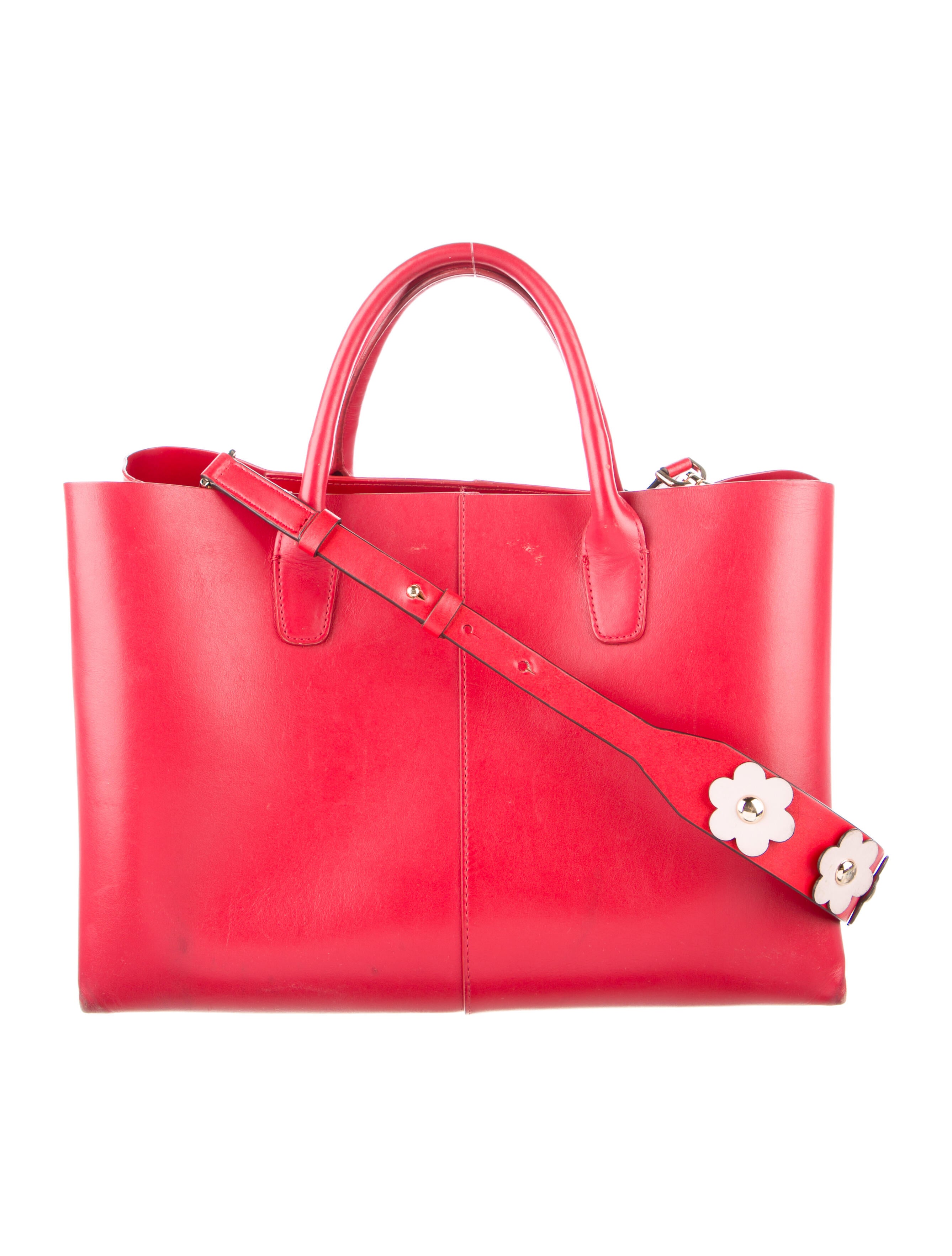 Kate Spade New York Crocodile Embossed Leather Handle Bag - Pink Handle ...