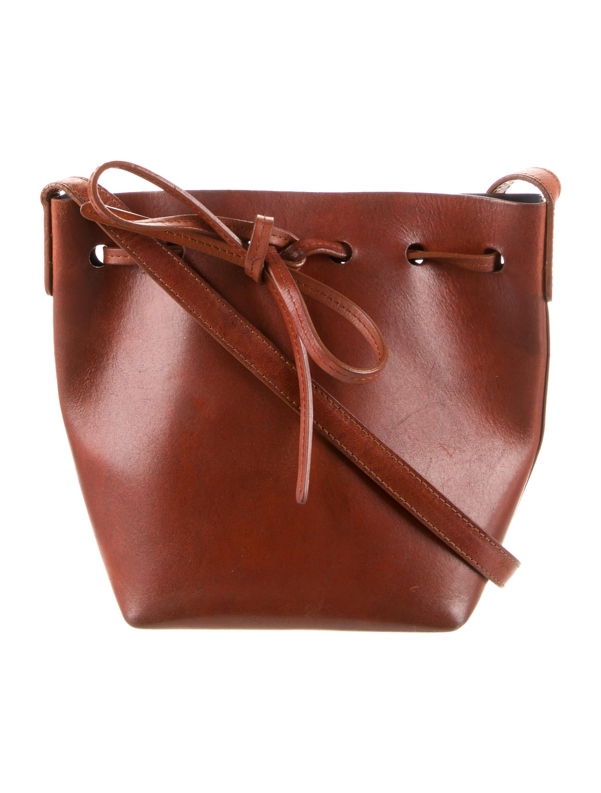 Fendi Vintage Leather Bucket Bag - Brown Bucket Bags, Handbags ...