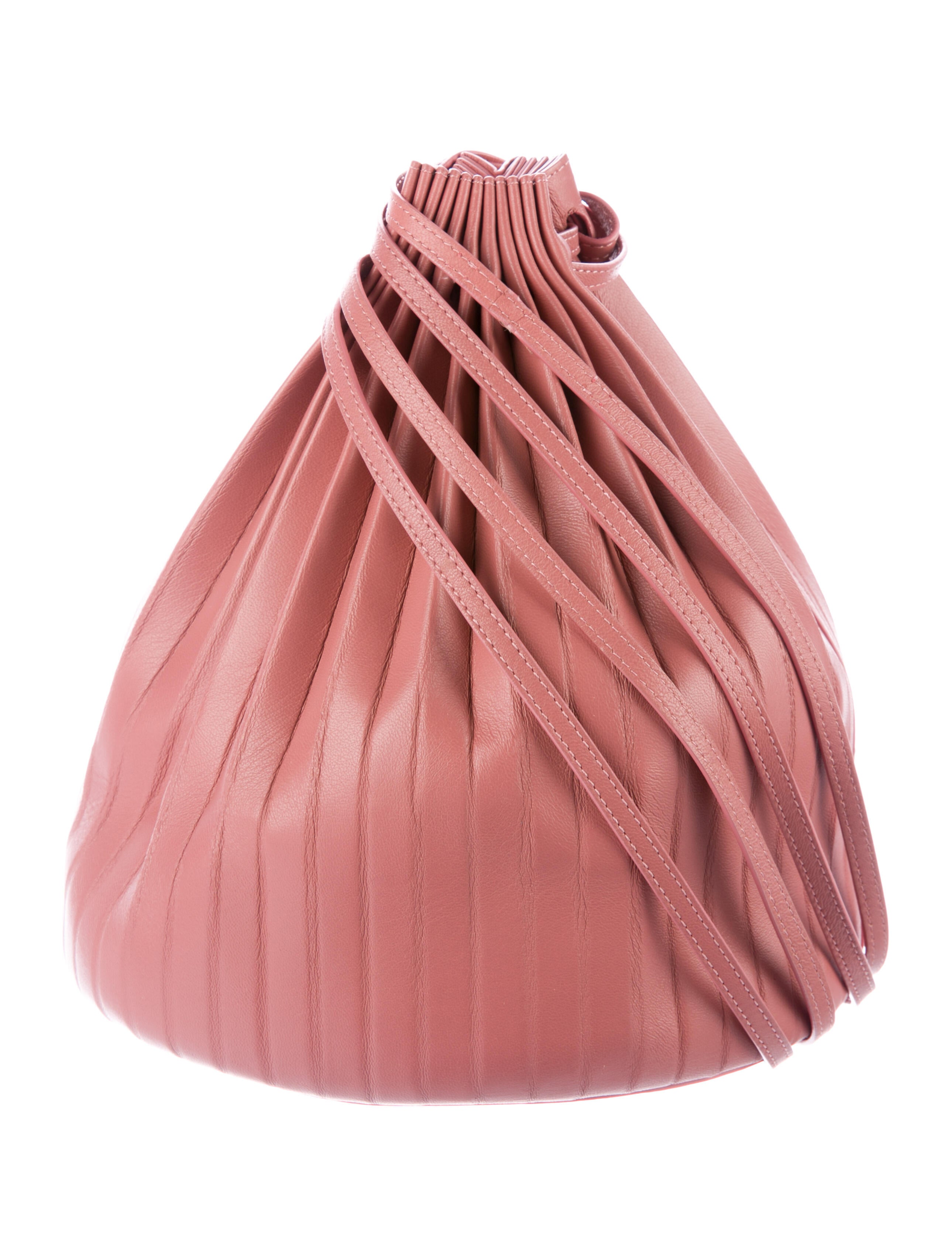 Mansur Gavriel Leather Bucket Bag - Pink Bucket Bags, Handbags ...