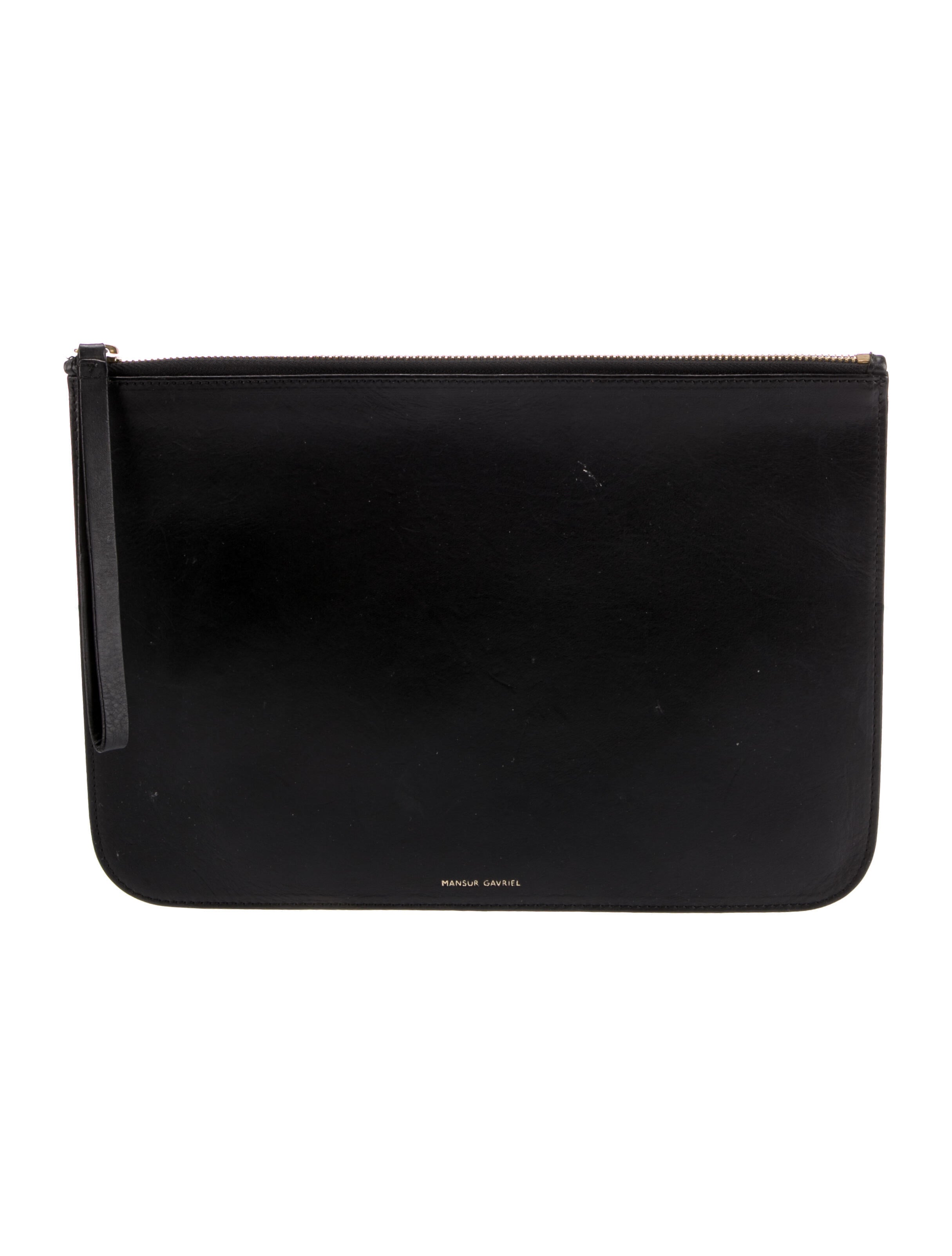 Sandro Leather Faux Fur Clutch - Blue Clutches, Handbags - WS2121143 ...