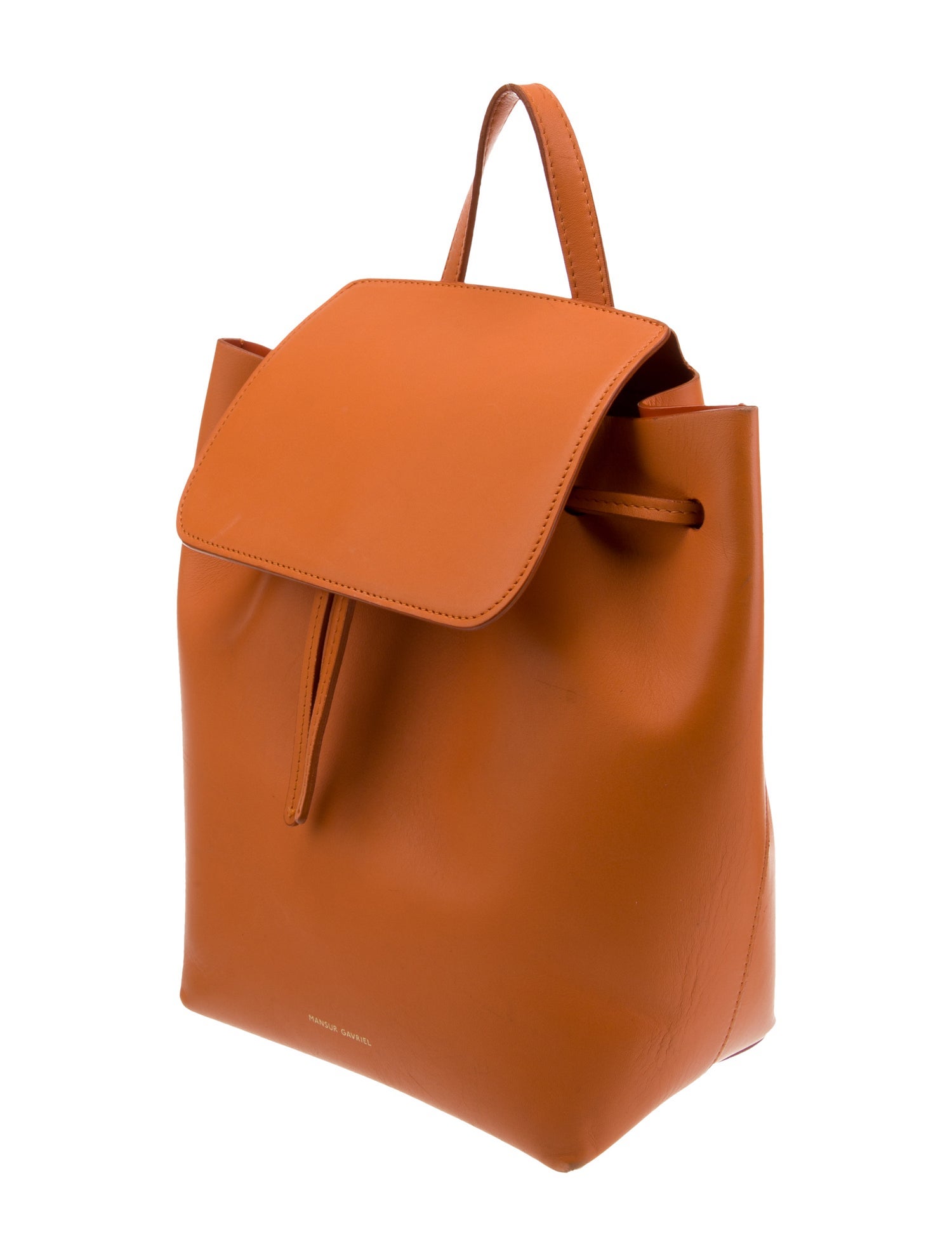 Mansur Gavriel Leather Backpack - Orange Backpacks, Handbags - WGY44393 ...