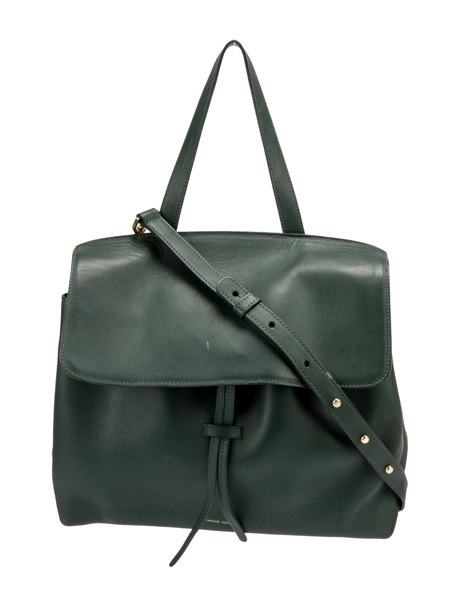 Mansur Gavriel Solid Leather Backpack - Green Backpacks, Handbags ...