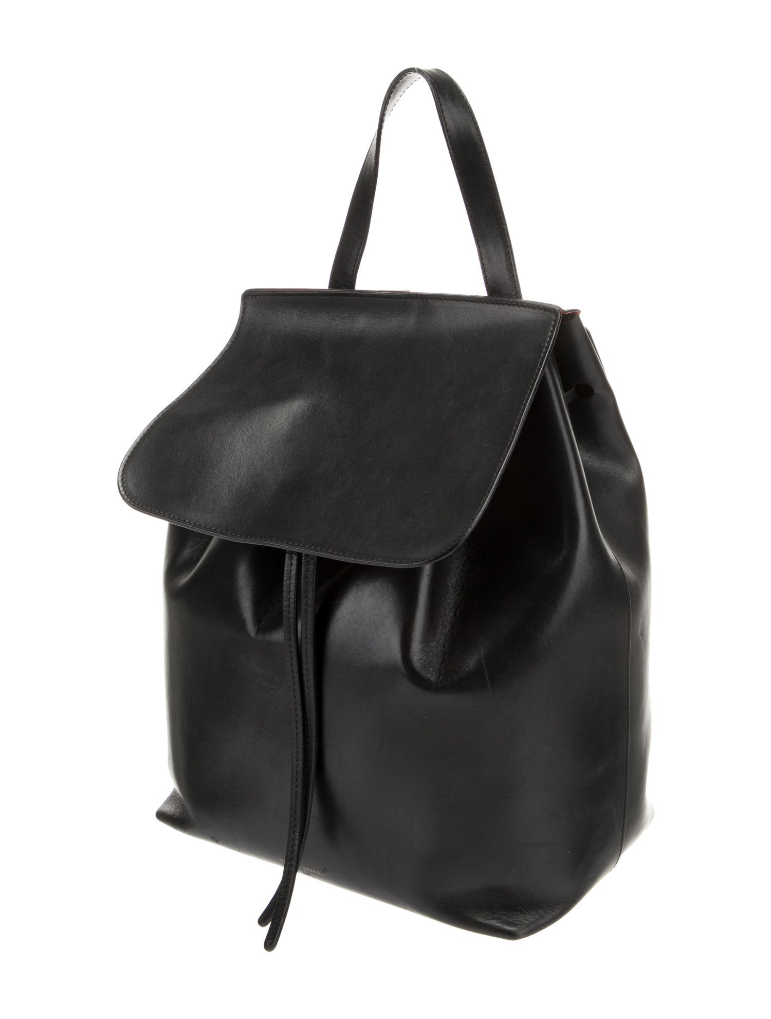 Mansur Gavriel Leather Backpack - Black Backpacks, Handbags - WGY45024 ...
