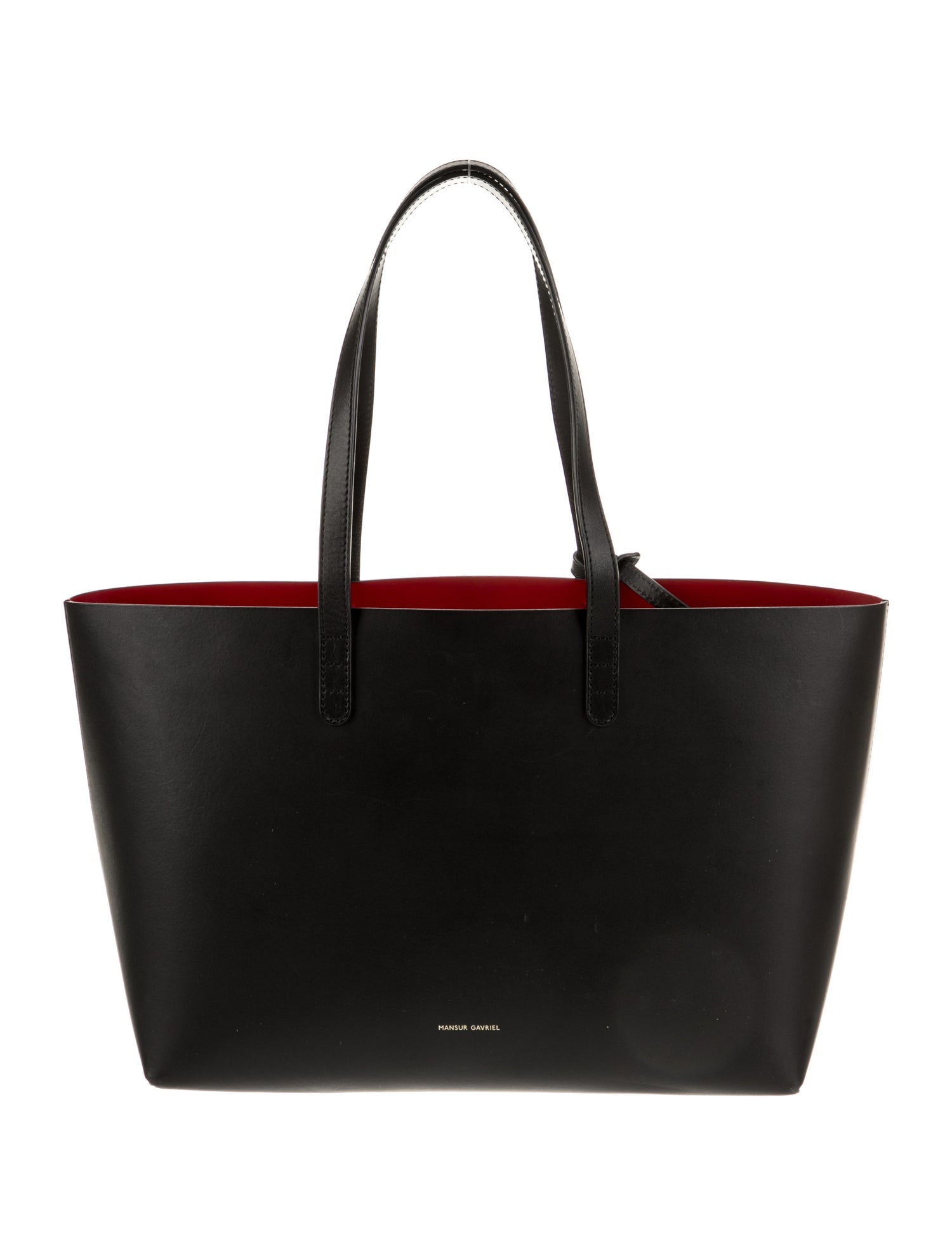 Mansur Gavriel Leather Tote - Black Totes, Handbags - WGY49228 | The ...