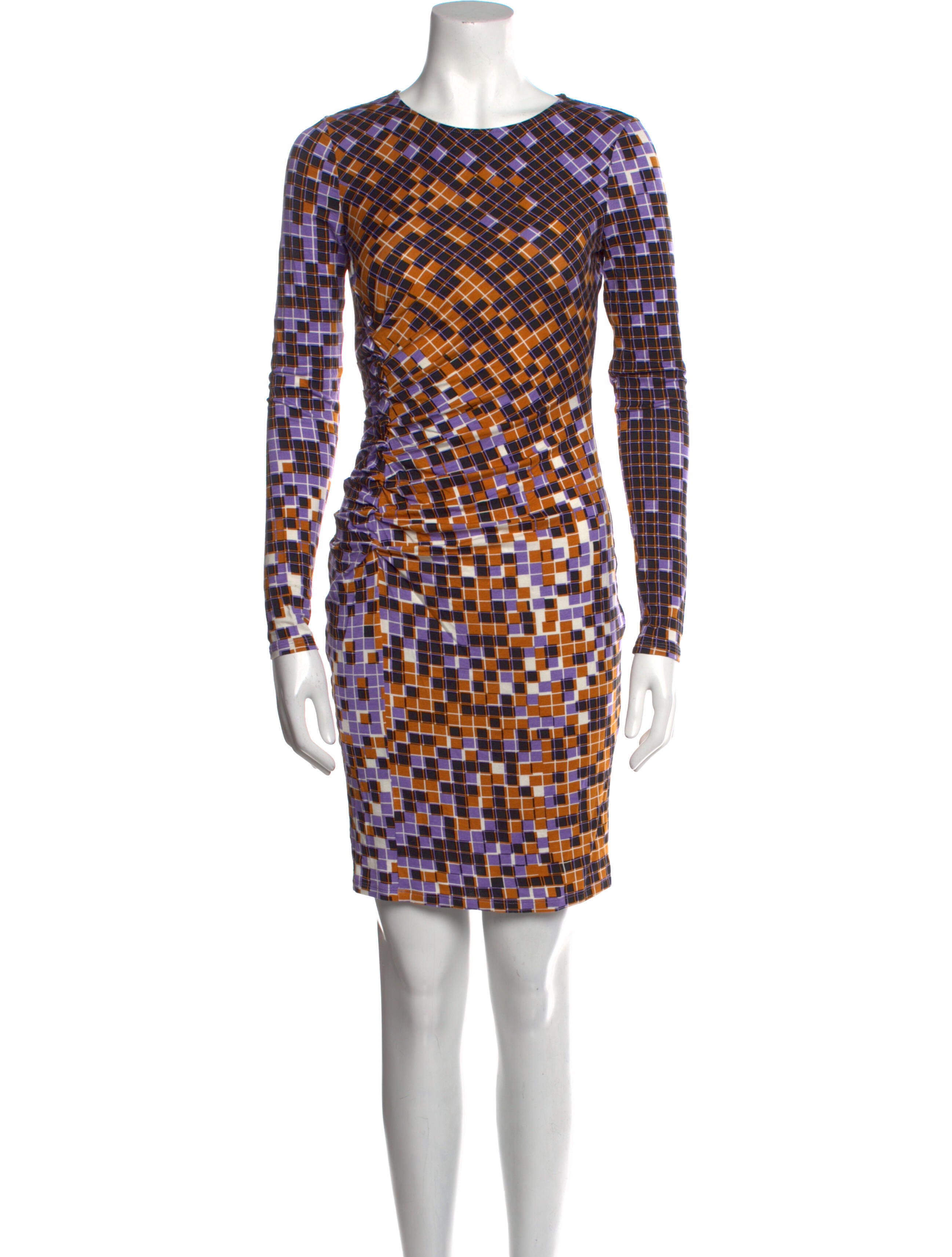 Halston Heritage Silk One Shoulder Dress - Purple Dresses, Clothing ...