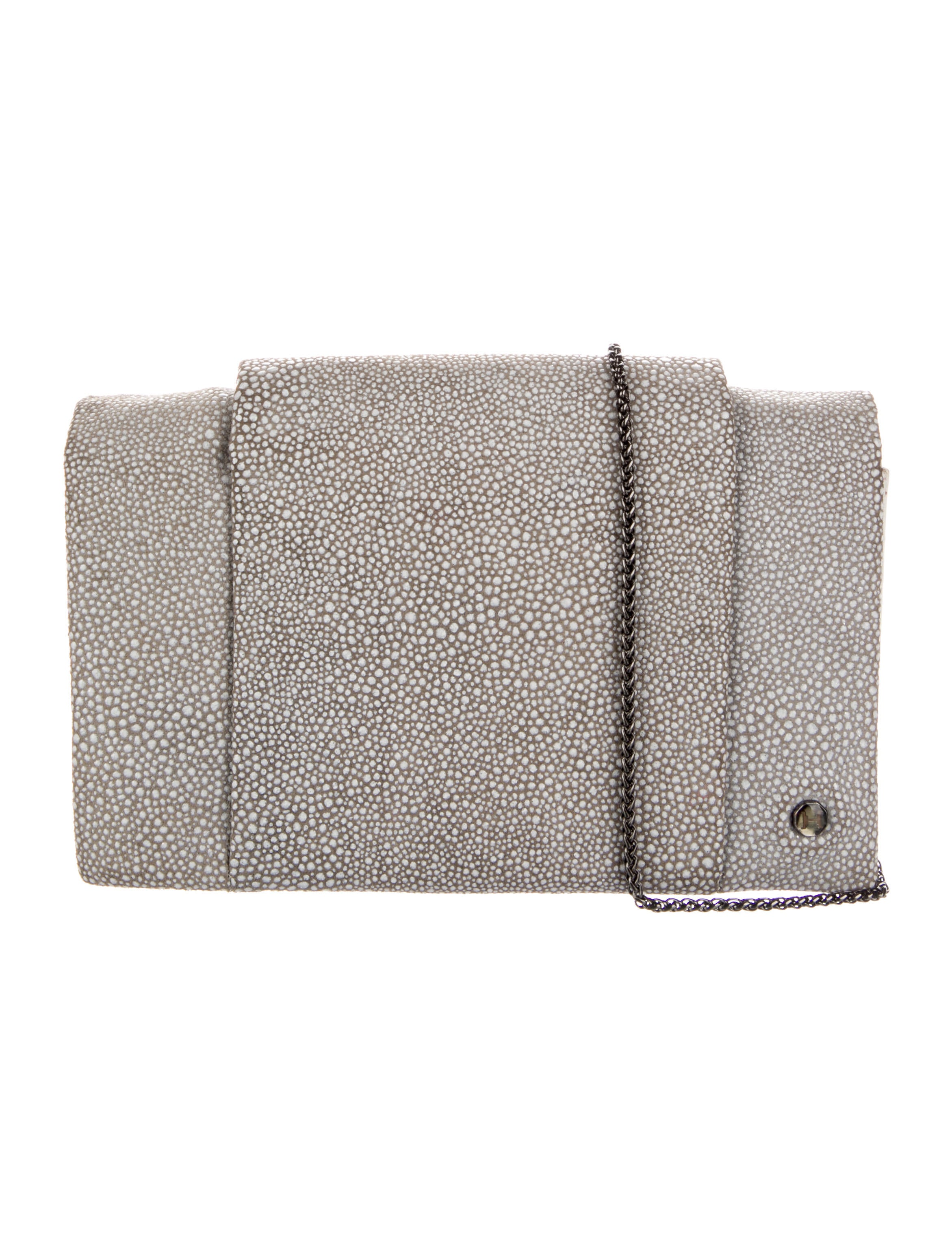 Halston Heritage Leather Crossbody Bag - Grey Crossbody Bags, Handbags ...