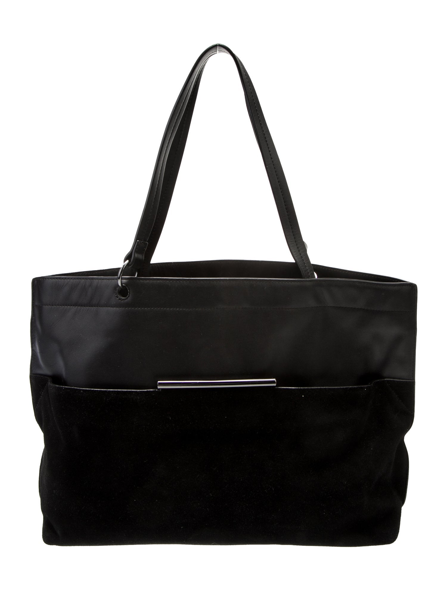 Halston Heritage Leather Tote - Black Totes, Handbags - WH166062 | The ...