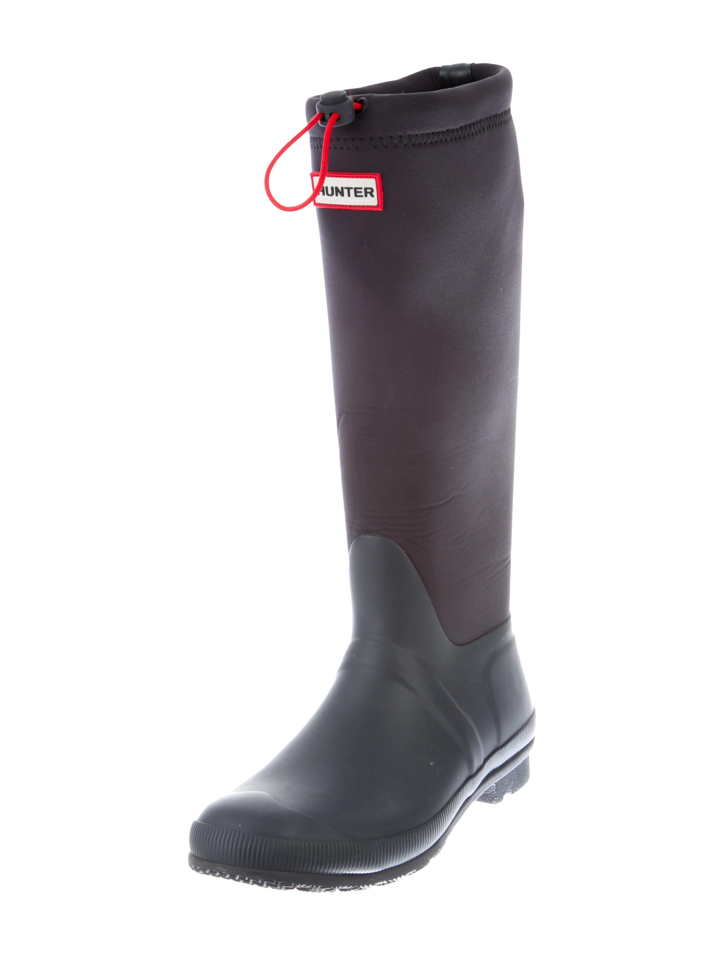 Hunter Rubber Knee-High Boots - Blue Boots, Shoes - WH824592 | The RealReal