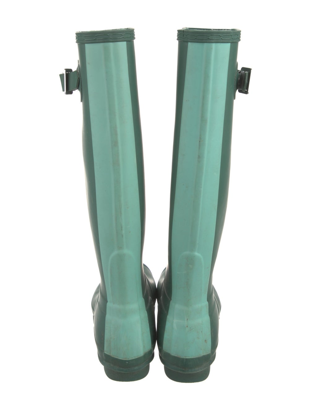 Hunter Rubber Rain Boots - Green Boots, Shoes - WH847858 | The RealReal