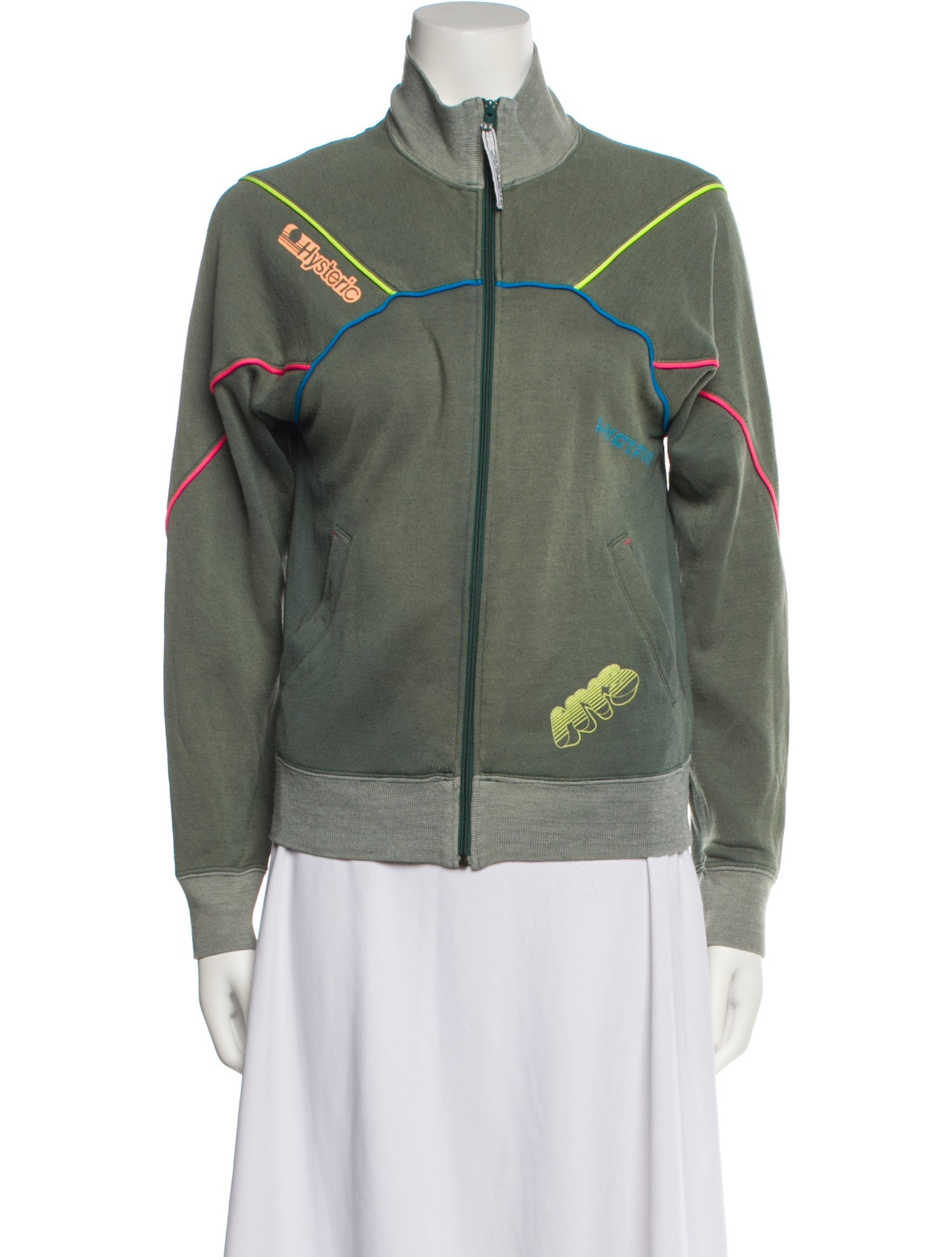 Hysteric Glamour Vintage 2000's Bomber Jacket - Green Jackets, Clothing ...