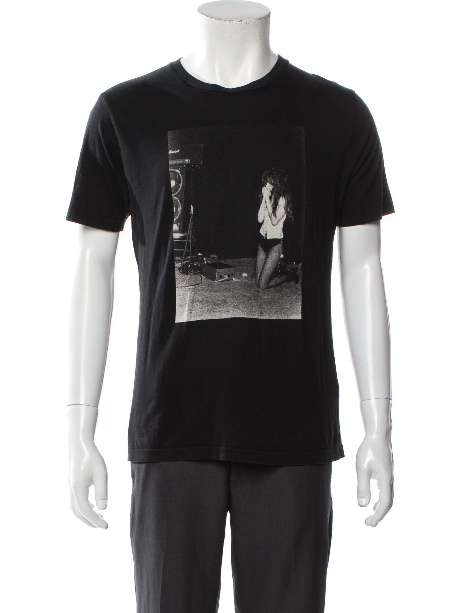 Hysteric Glamour Graphic Print Crew Neck T-Shirt - Black T-Shirts ...