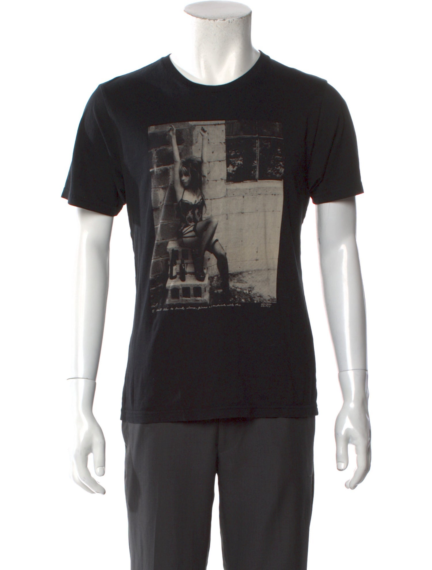 Hysteric Glamour Graphic Print Crew Neck T-Shirt - Black T-Shirts ...