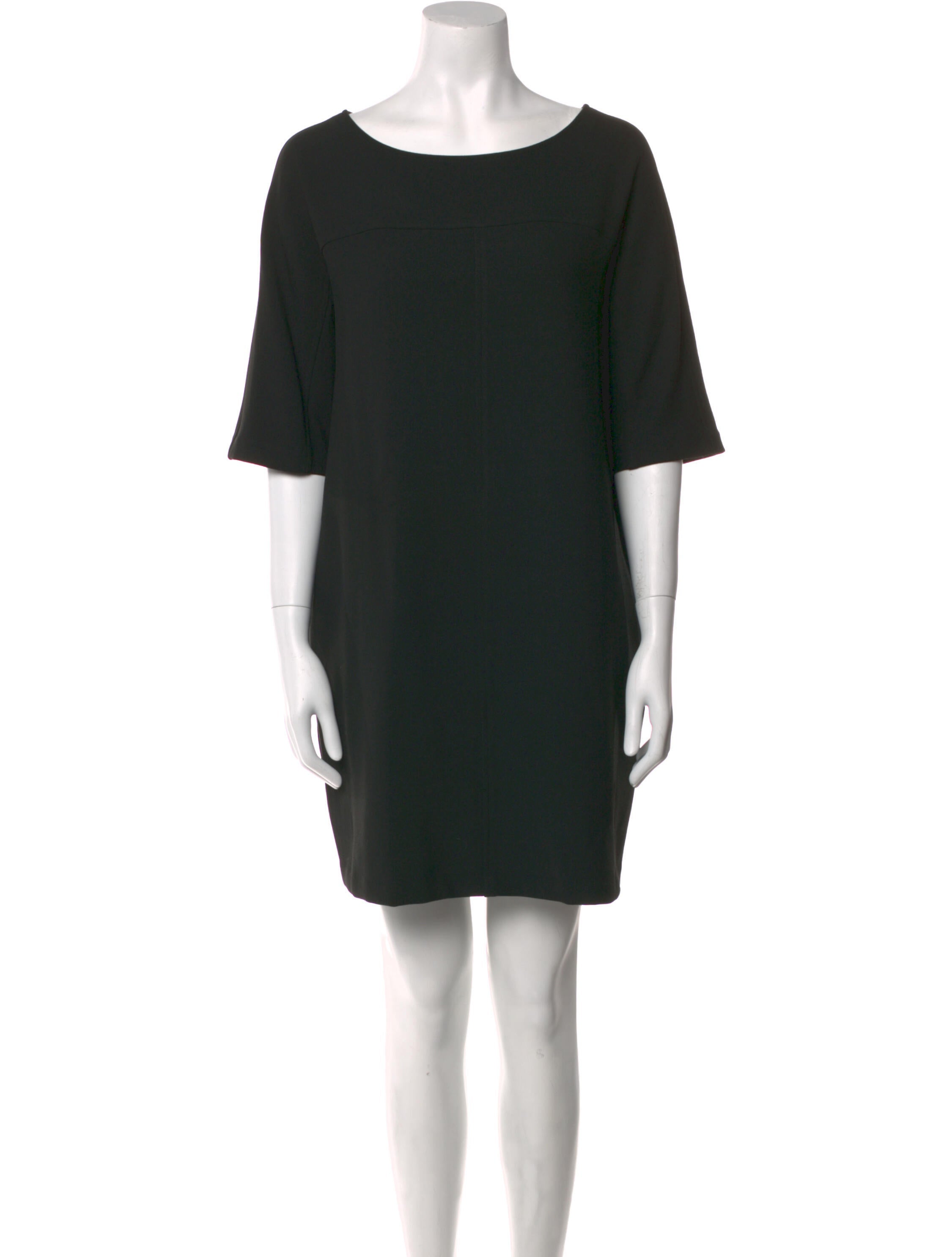 Hatch Bateau Neckline Mini Dress - Black Dresses, Clothing - WHATC30768 ...