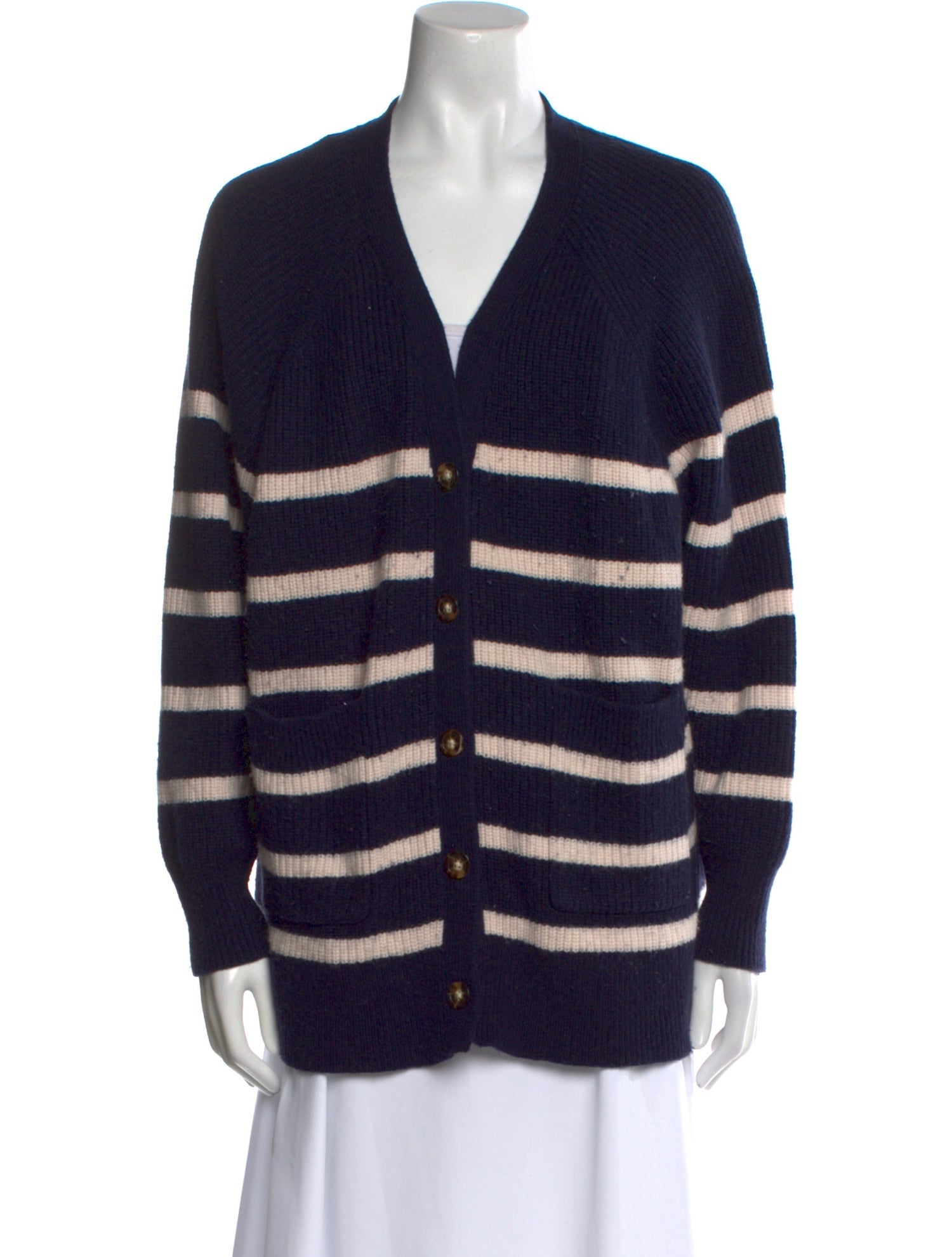 Hatch Wool Striped Sweater - Blue Knitwear, Clothing - WHATC46863 | The ...