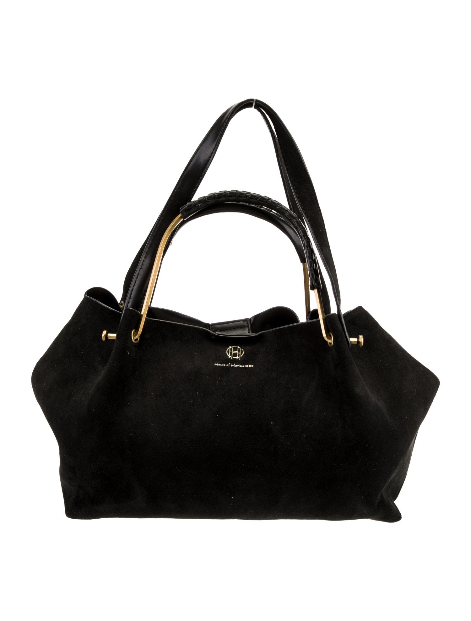 House of Harlow 1960 Suede Top Handle Bag - Black Handle Bags, Handbags ...