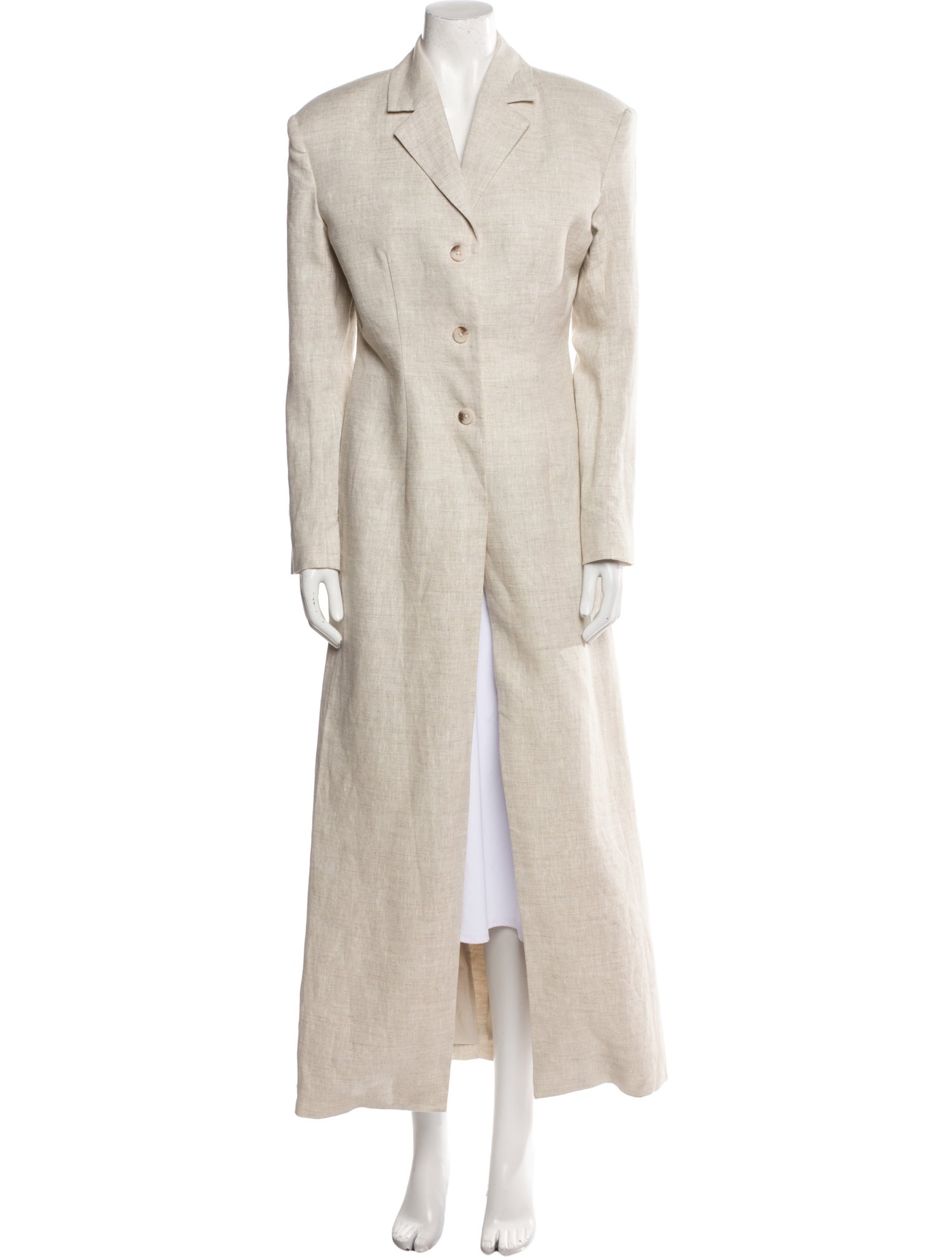 Helsa Linen Trench Coat - Neutrals Coats, Clothing - WHEAA20677 | The RealReal