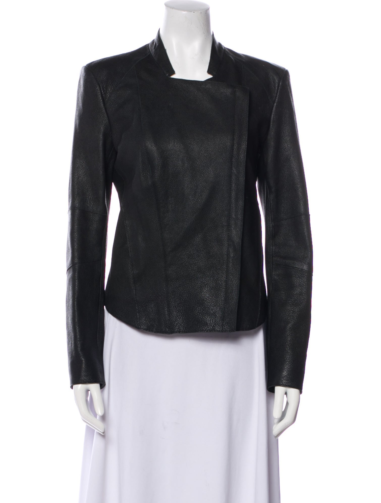 Helmut Lang Lamb Leather Biker Jacket - Black Jackets, Clothing ...