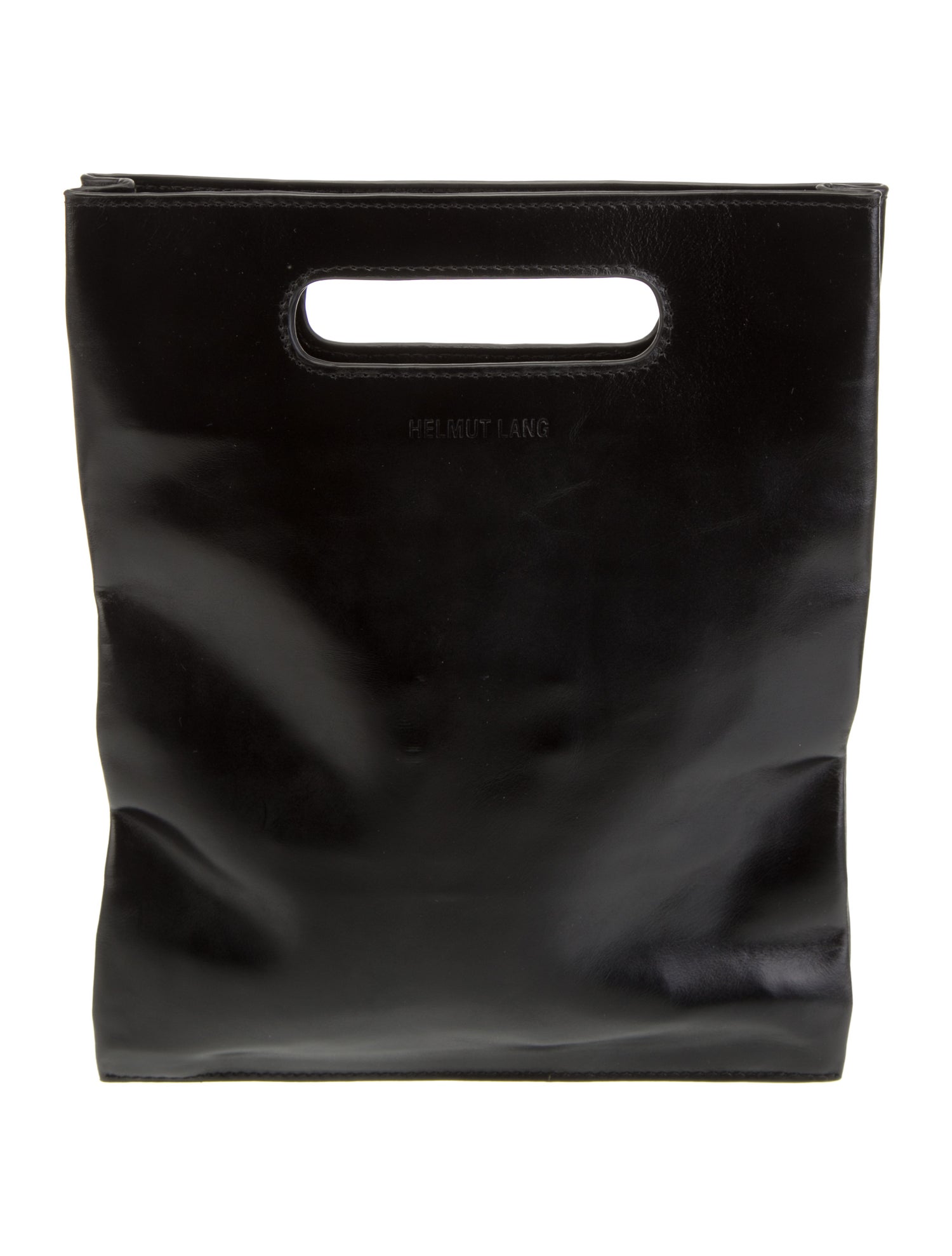 Helmut Lang Leather Handle Bag - Black Handle Bags, Handbags ...