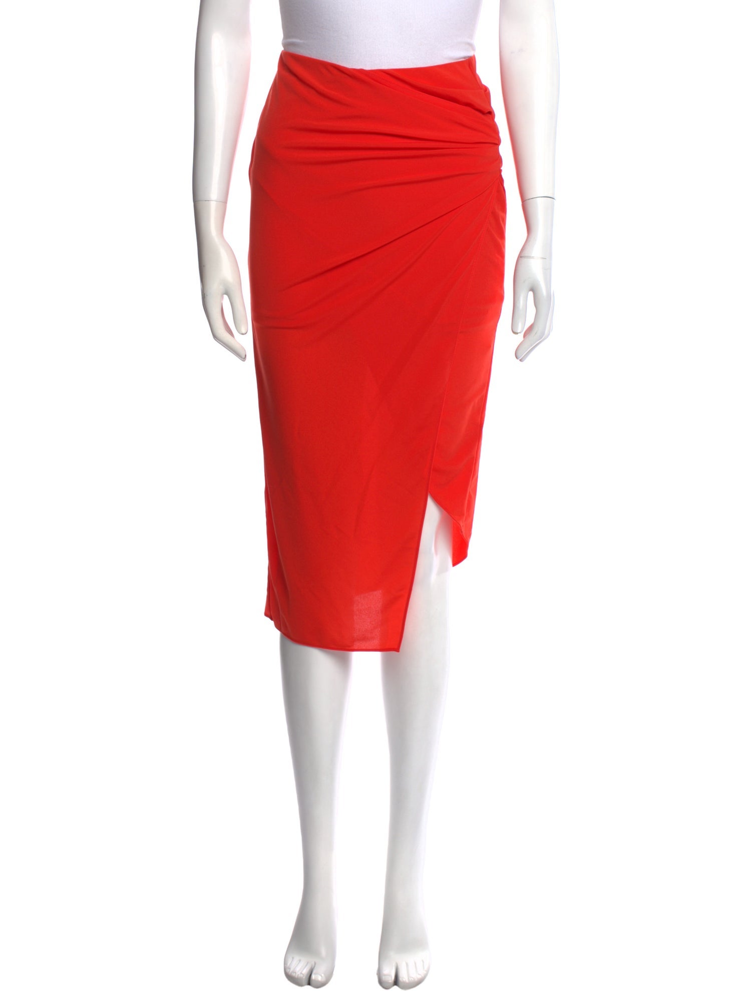 Helmut Lang Ruffle Embellishment Knee-Length Skirt - Red Skirts ...