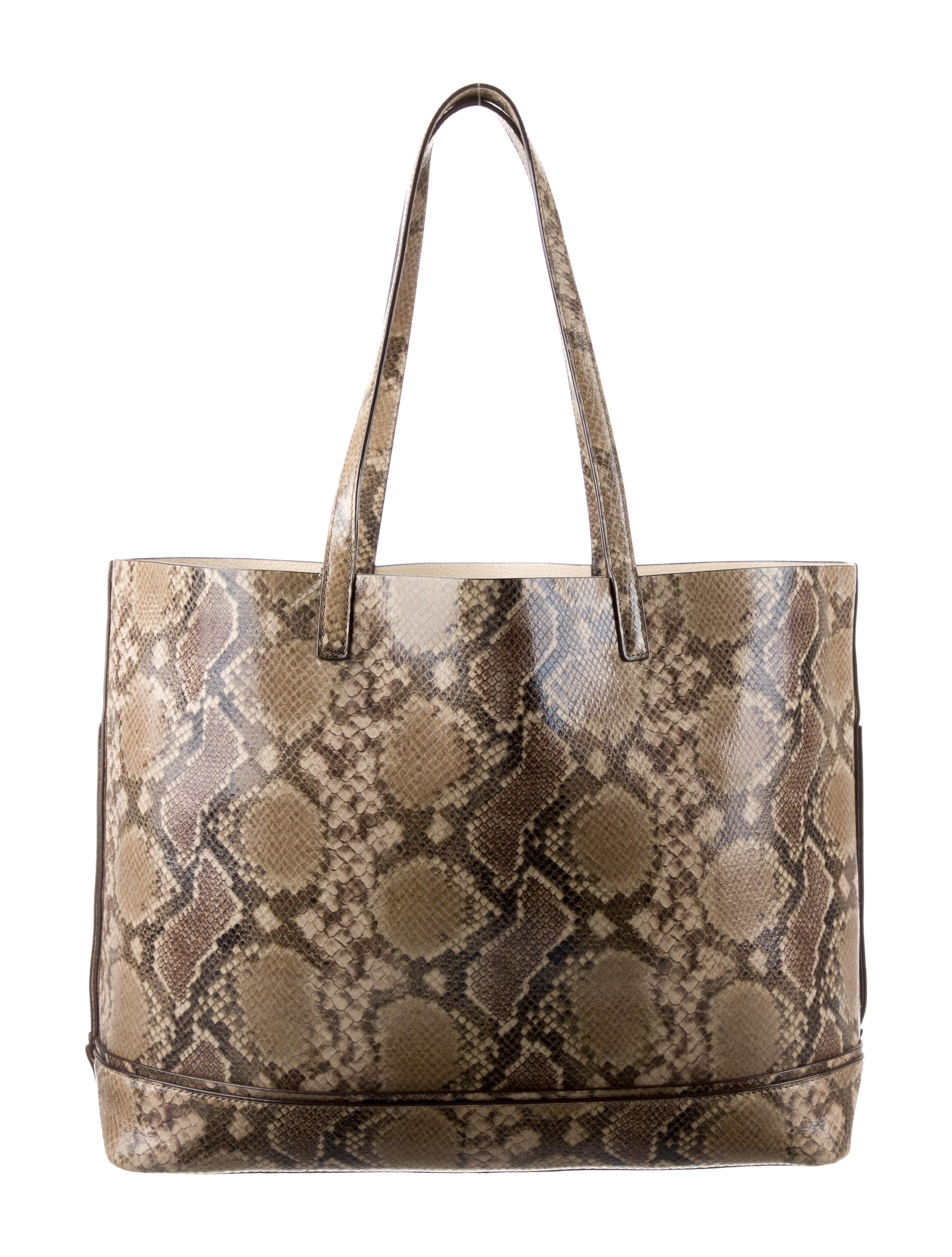 Henri Bendel Embossed Leather Tote Bag - Brown Totes, Handbags ...