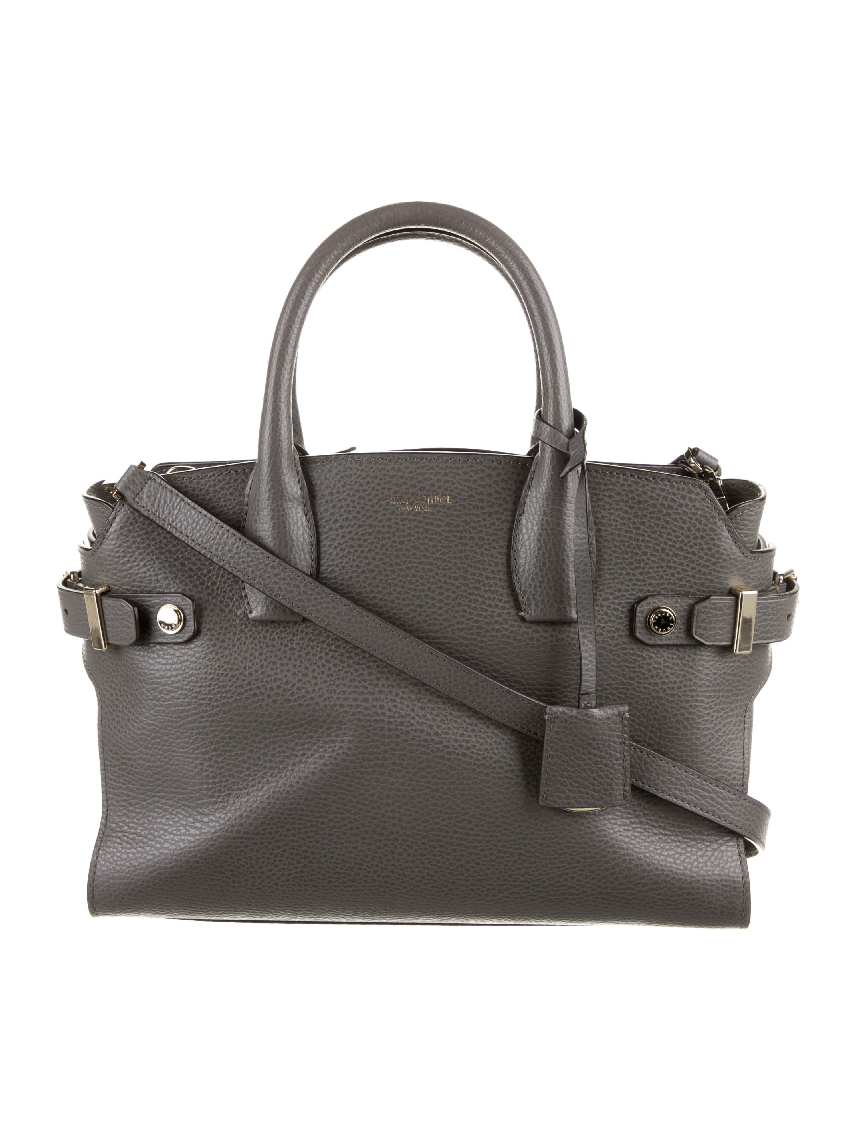 Henri Bendel Leather Handle Bag - Grey Handle Bags, Handbags ...