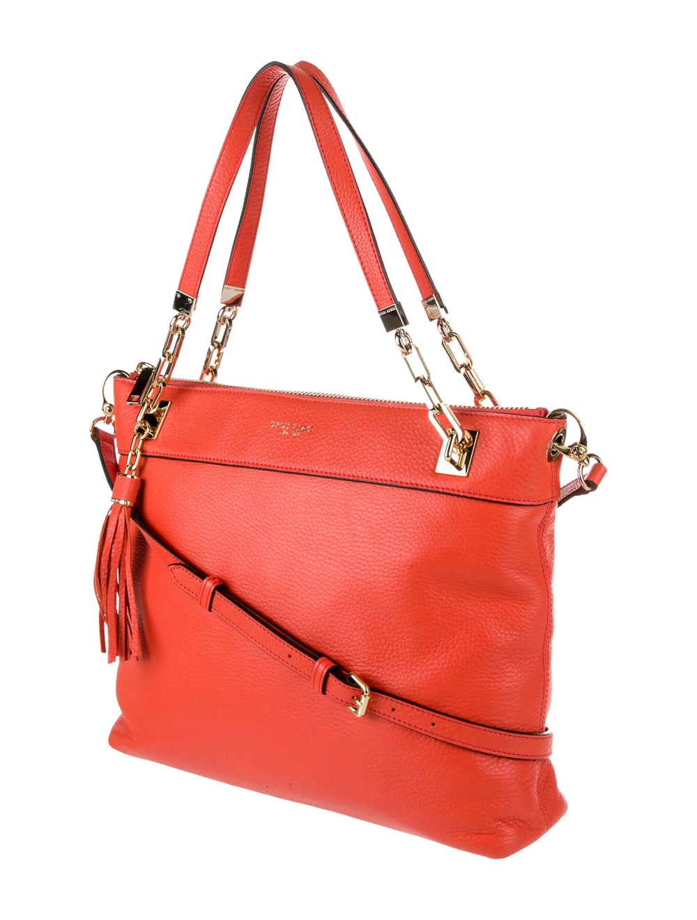 Henri Bendel Pebbled Leather Tote - Gem