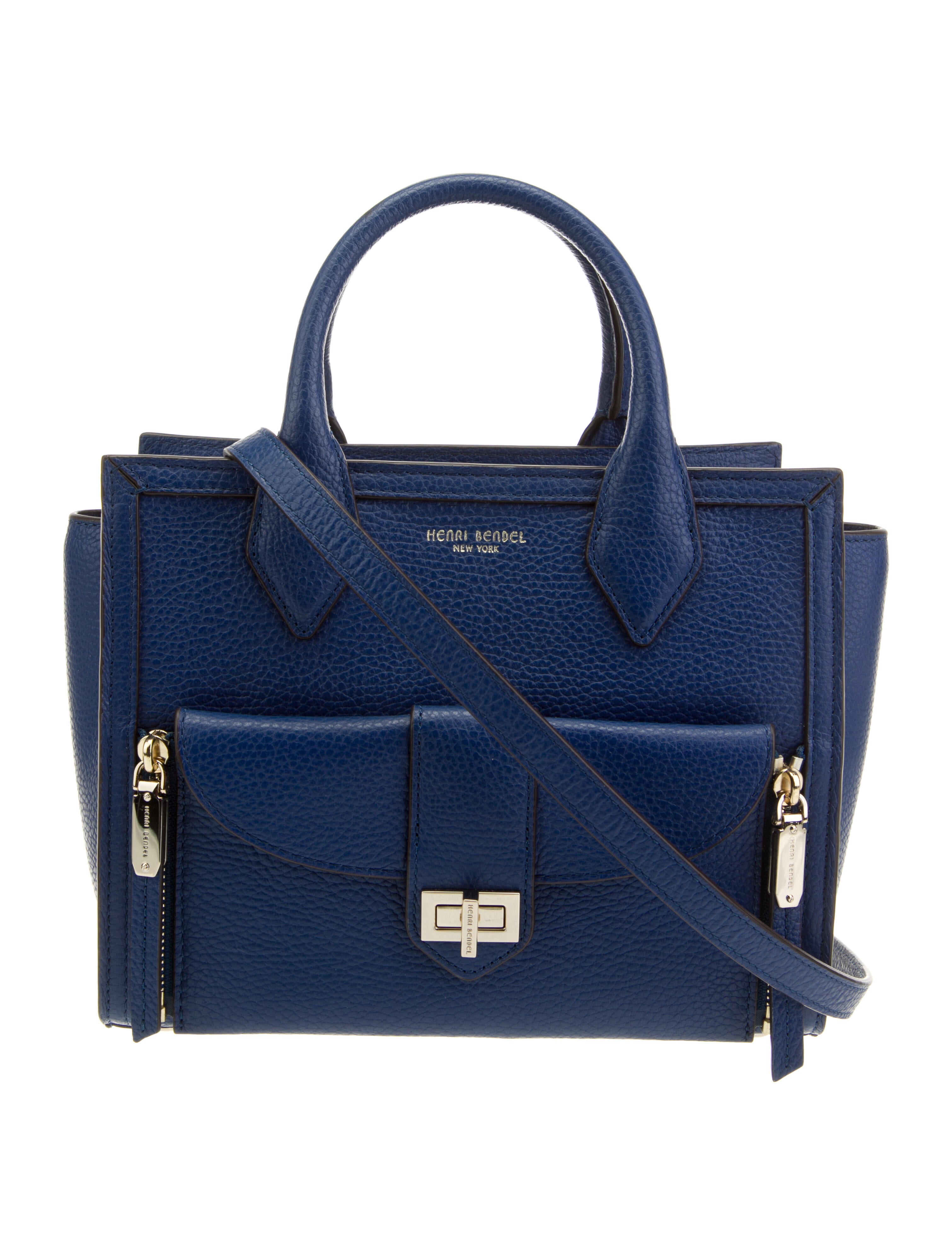 Henri Bendel Leather Handle Bag - Blue Handle Bags, Handbags ...