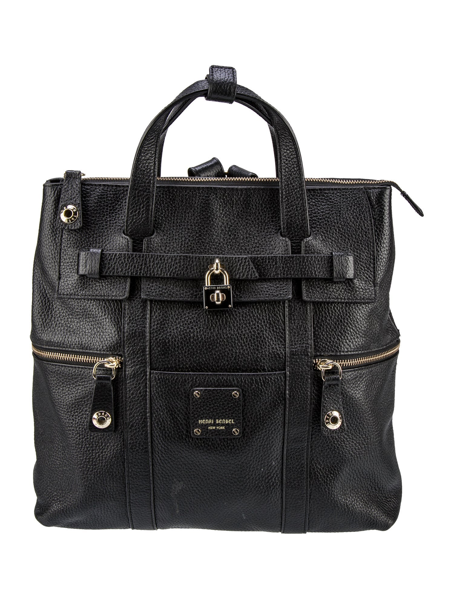 Henri Bendel Leather Backpack - Black Backpacks, Handbags - WHENB28336 ...