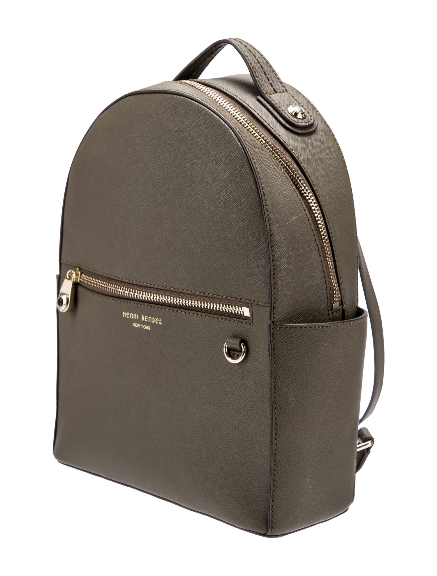 Henri Bendel Saffiano Leather Backpack - Brown Backpacks, Handbags ...