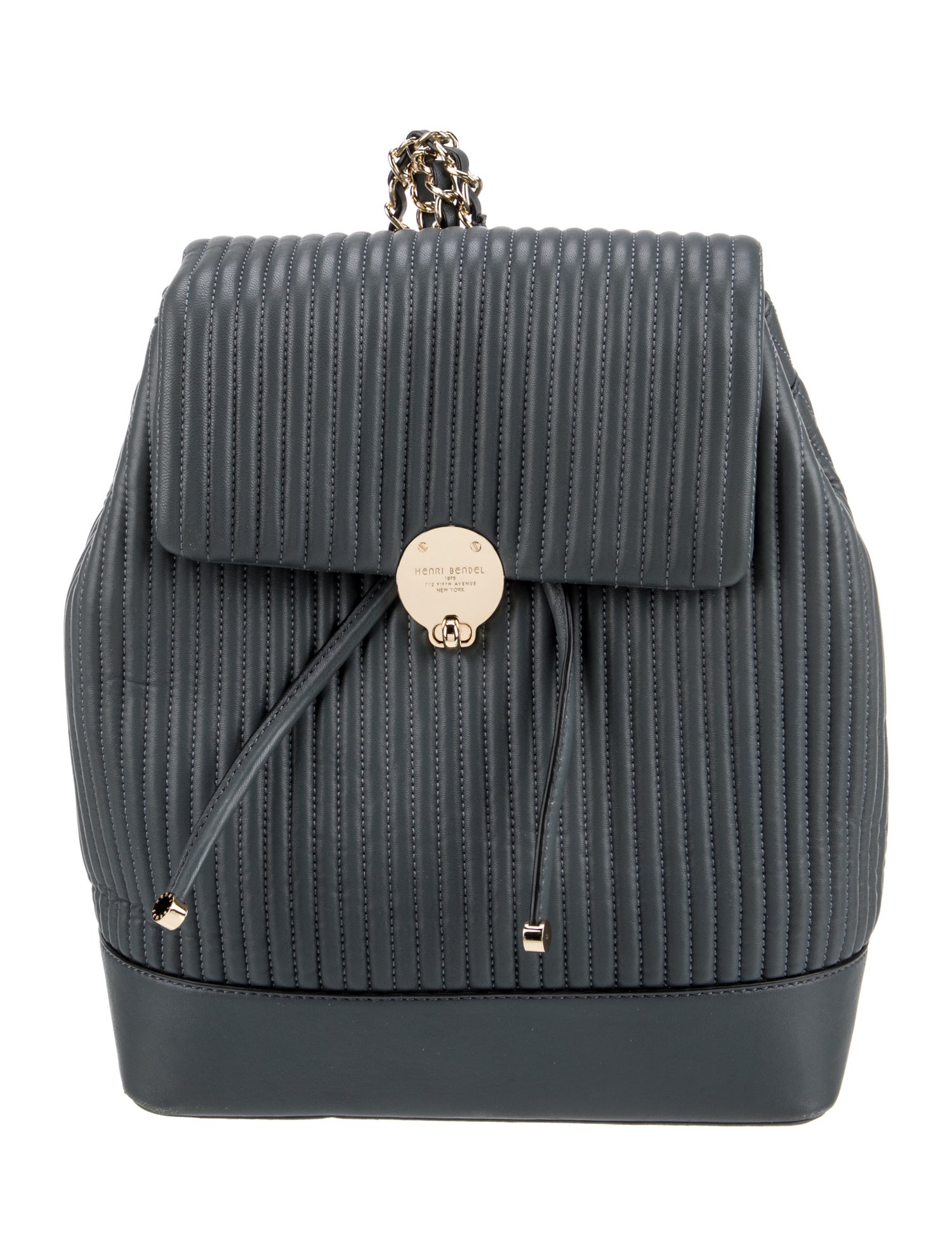 Henri Bendel Leather Backpack - Grey Backpacks, Handbags - WHENB32365 ...