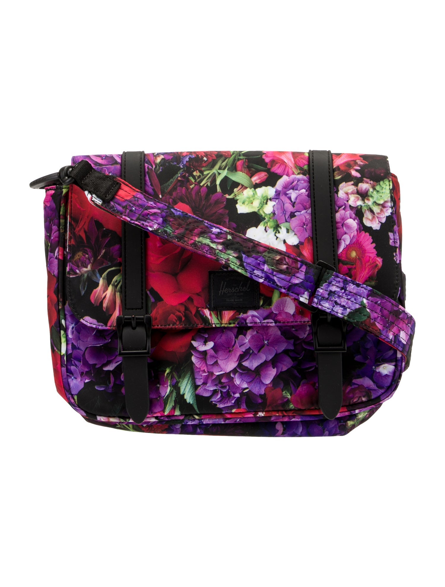 Herschel Supply Co. Floral Printed Crossbody - Purple Crossbody Bags ...