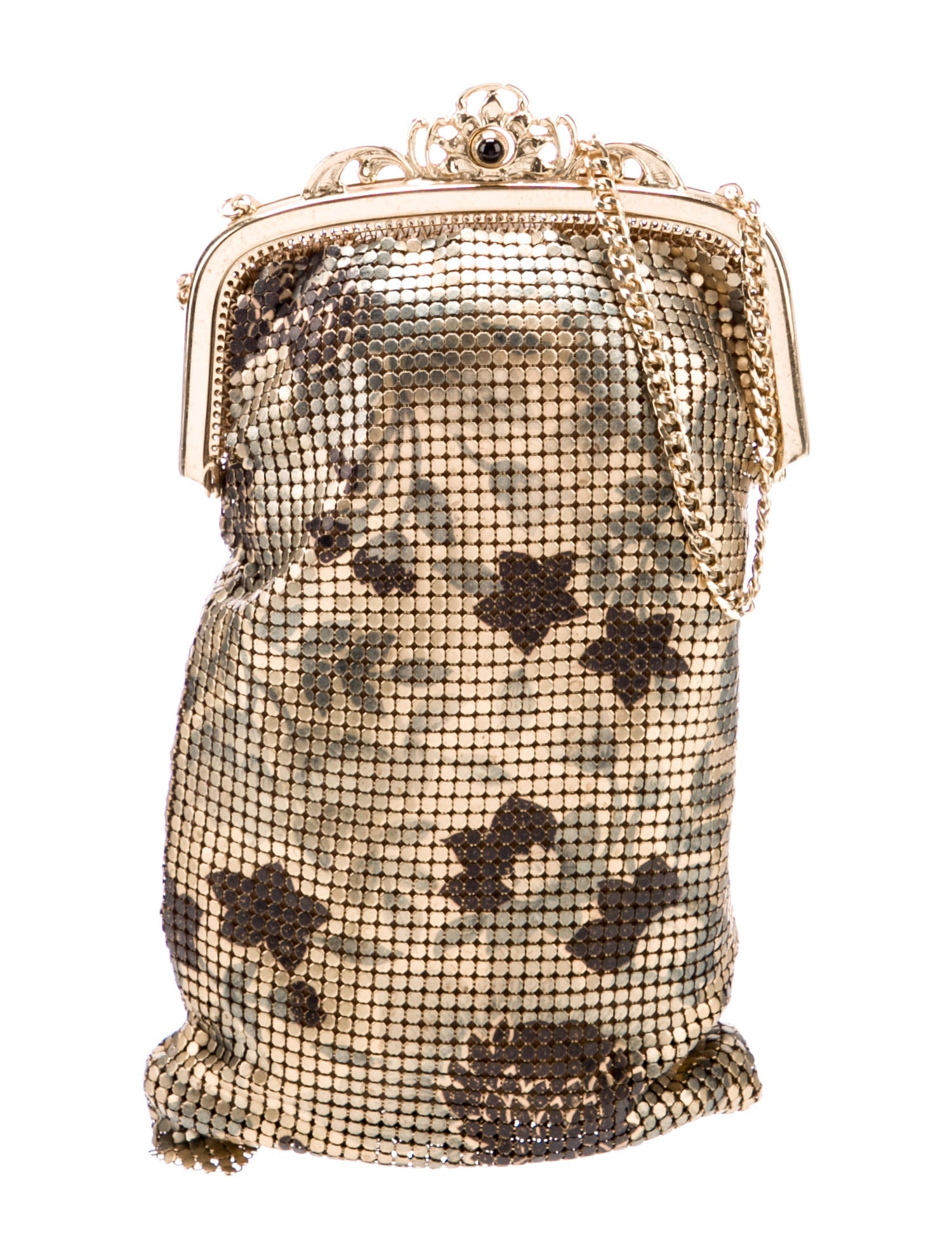 Heritage Metal Chain-Link Bag - Gold Crossbody Bags, Handbags ...