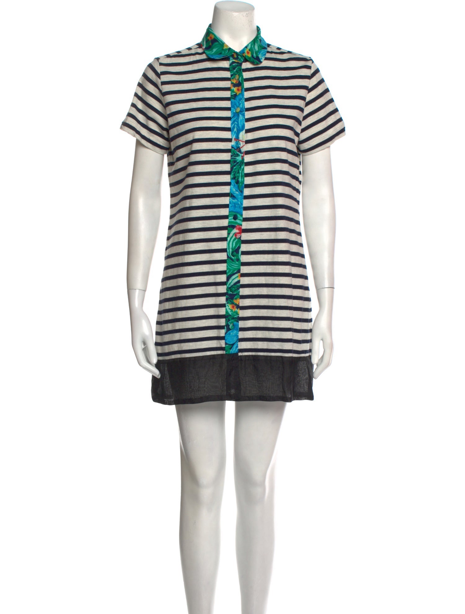 Harvey Faircloth Striped Mini Dress - Blue Dresses, Clothing - WHF23847 ...