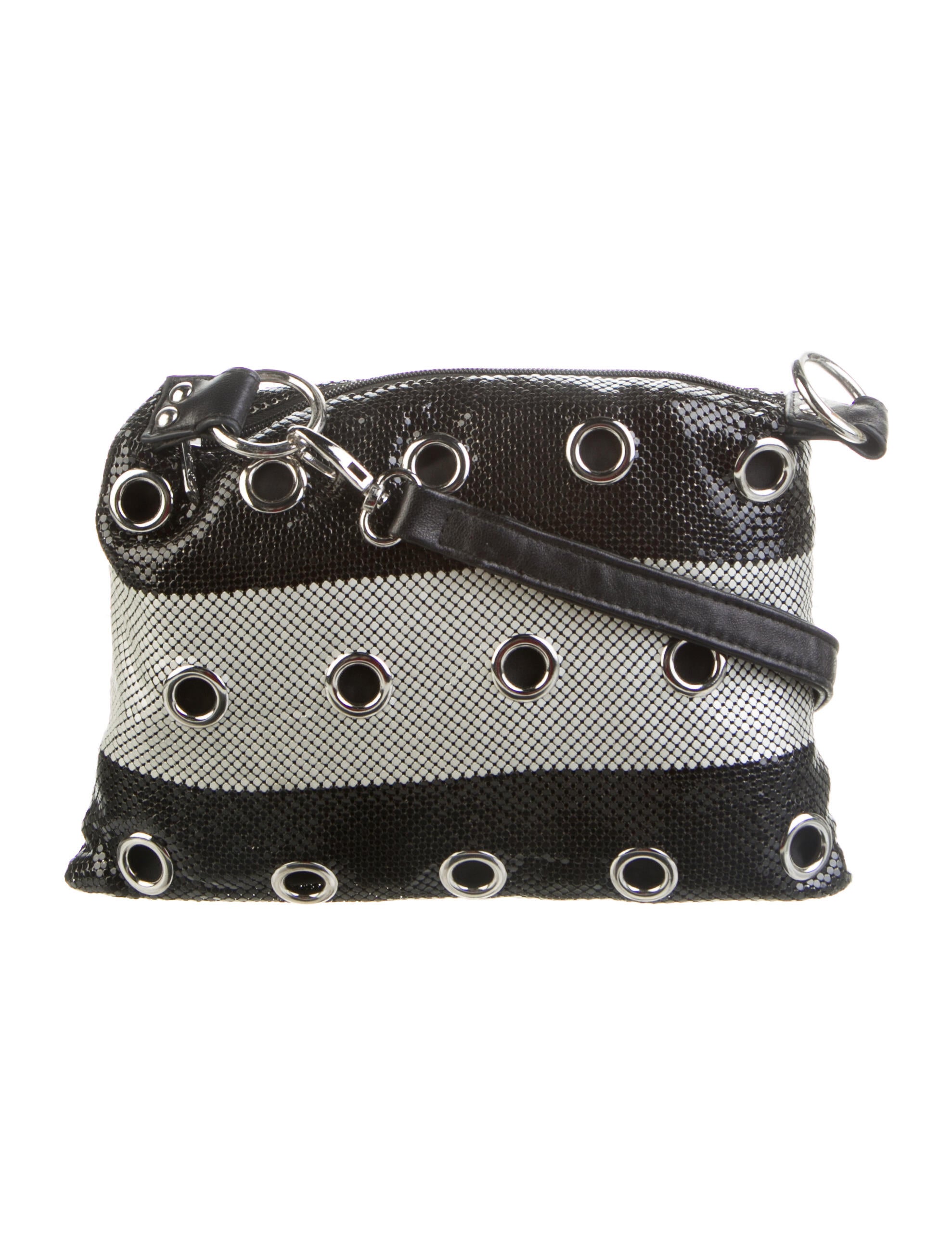 Whiting & Davis Chainmail Shoulder Bag - Black Shoulder Bags, Handbags ...