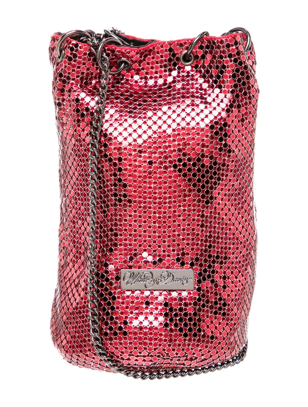 Whiting & Davis Metal Bucket Bag - Red Mini Bags, Handbags - WHIDA23371 ...